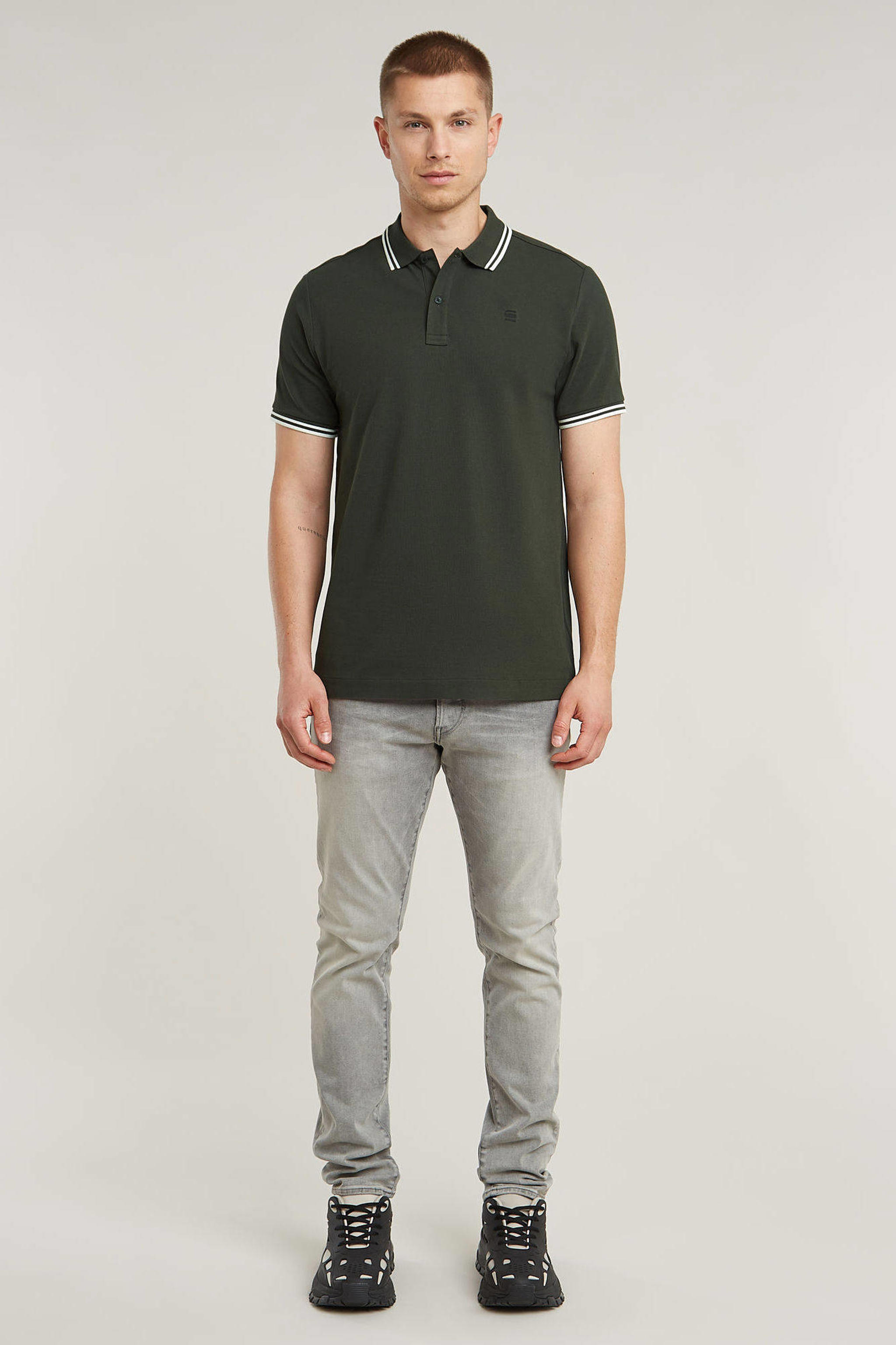 G-STAR slim fit polo Dunda zwart | wehkamp