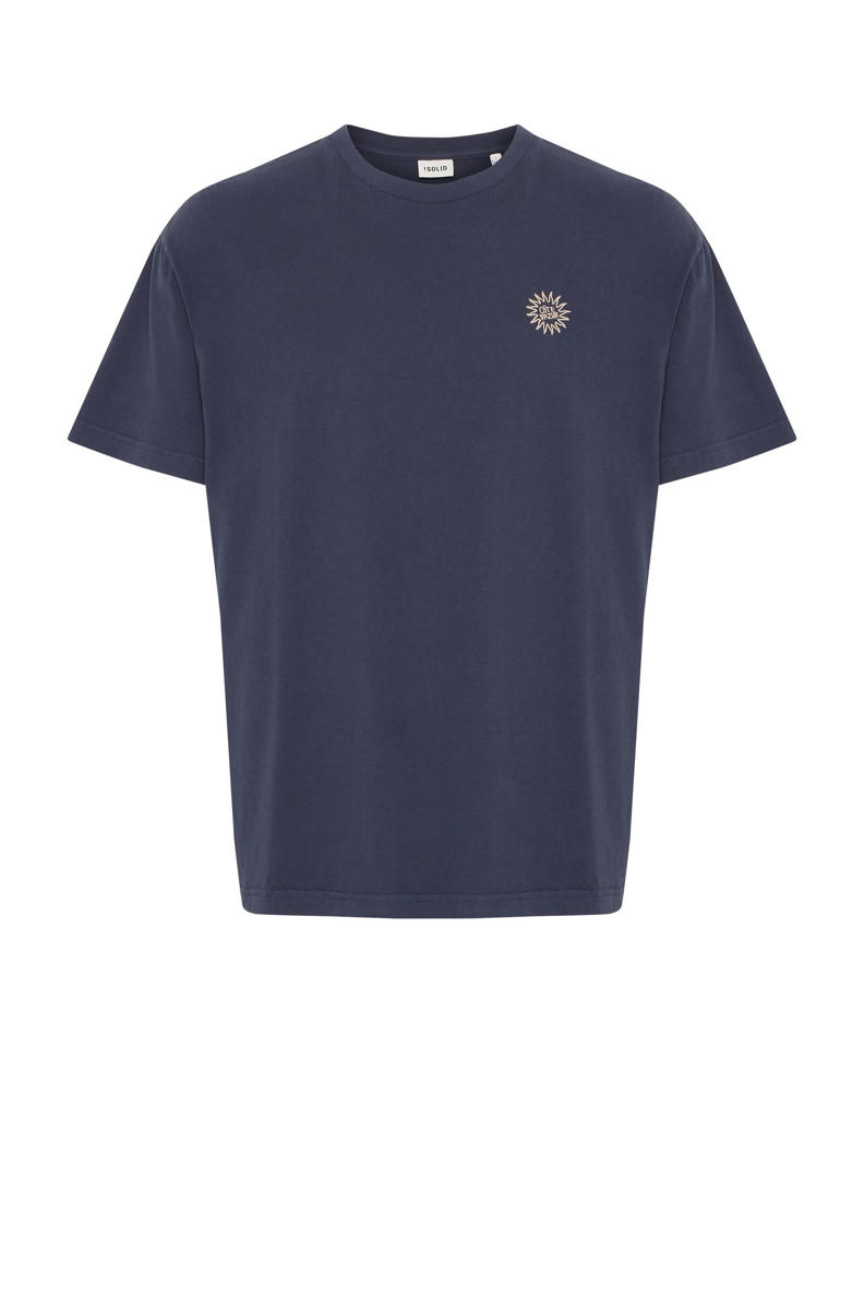 Solid T-shirt donkerblauw kopen? | Morgen in huis | wehkamp