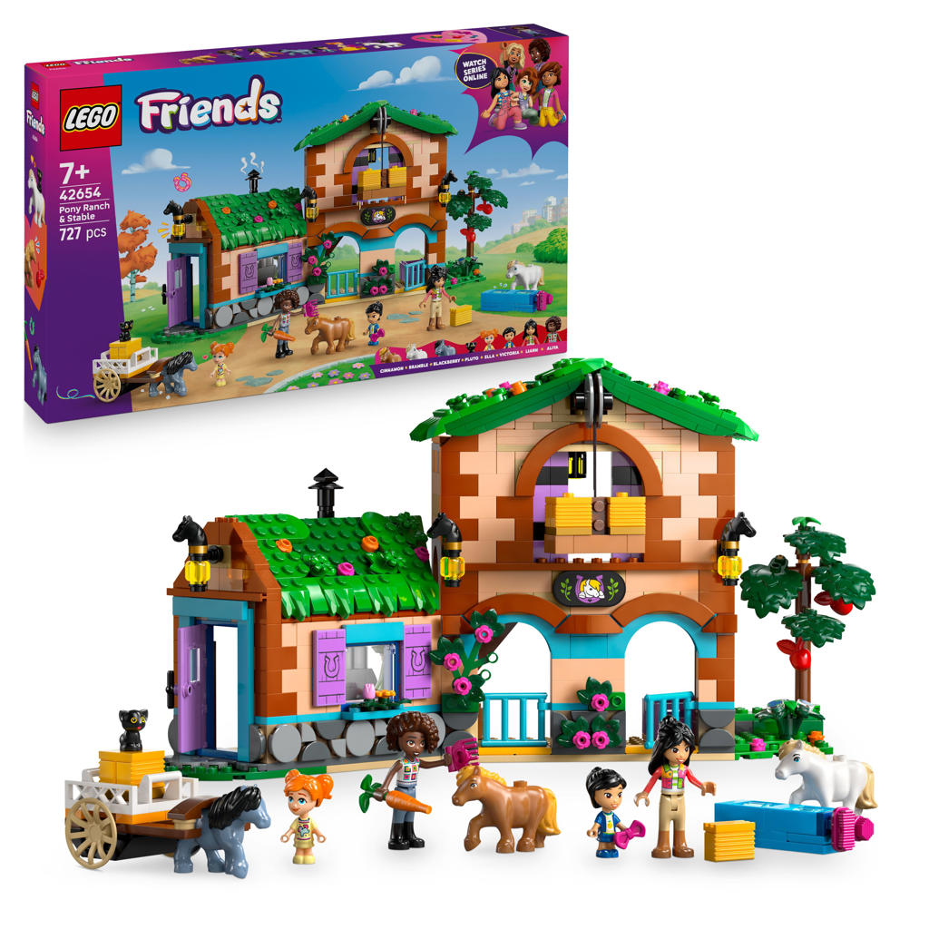 LEGO Friends Ponyboerderij en Stal Bouwset 42654 | wehkamp