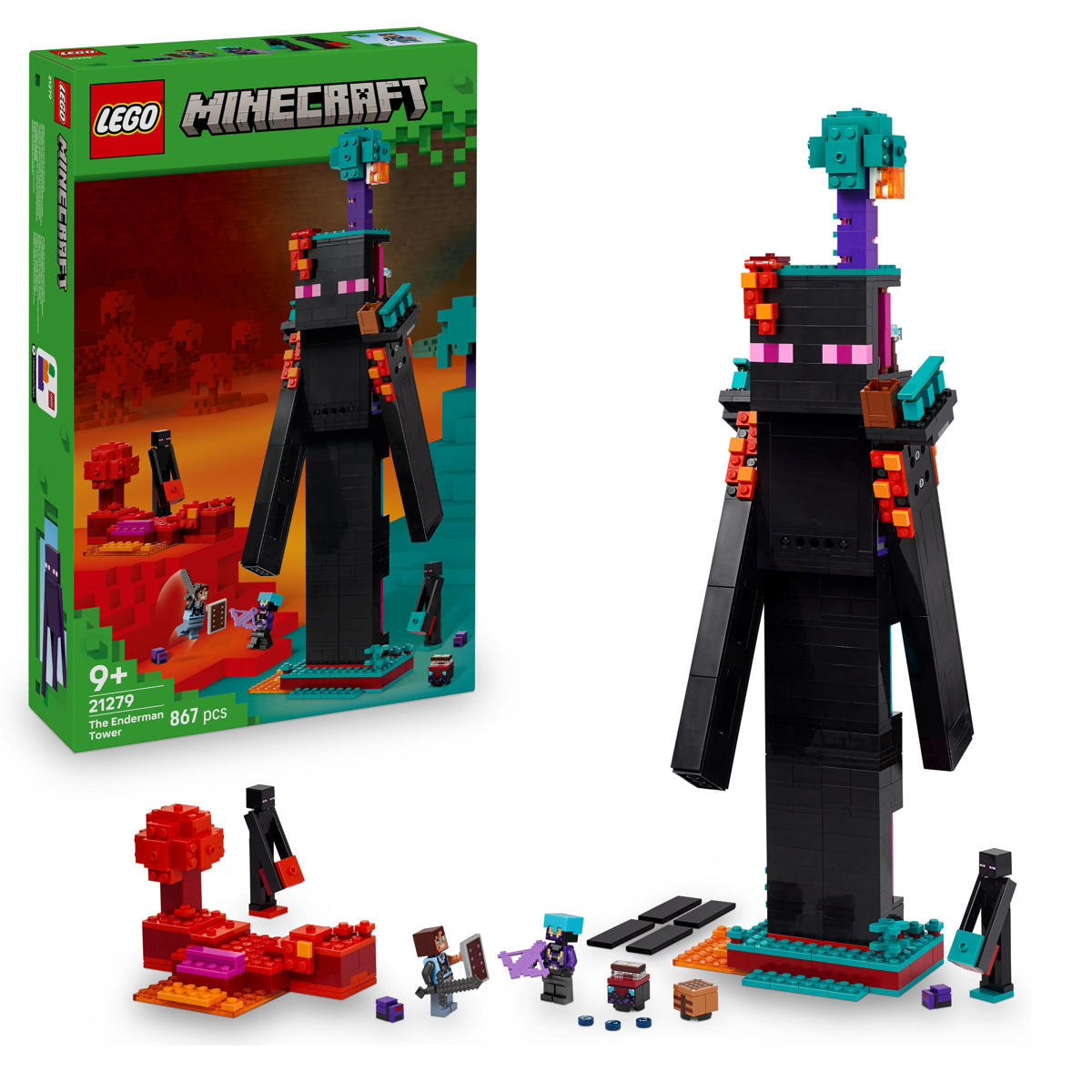 LEGO Minecraft De Enderman Toren Gamingspeelgoed 21279 | wehkamp