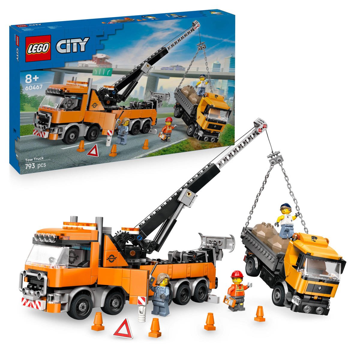 LEGO City Zware Sleepwagen met Kraan Bouwset 60467 | wehkamp