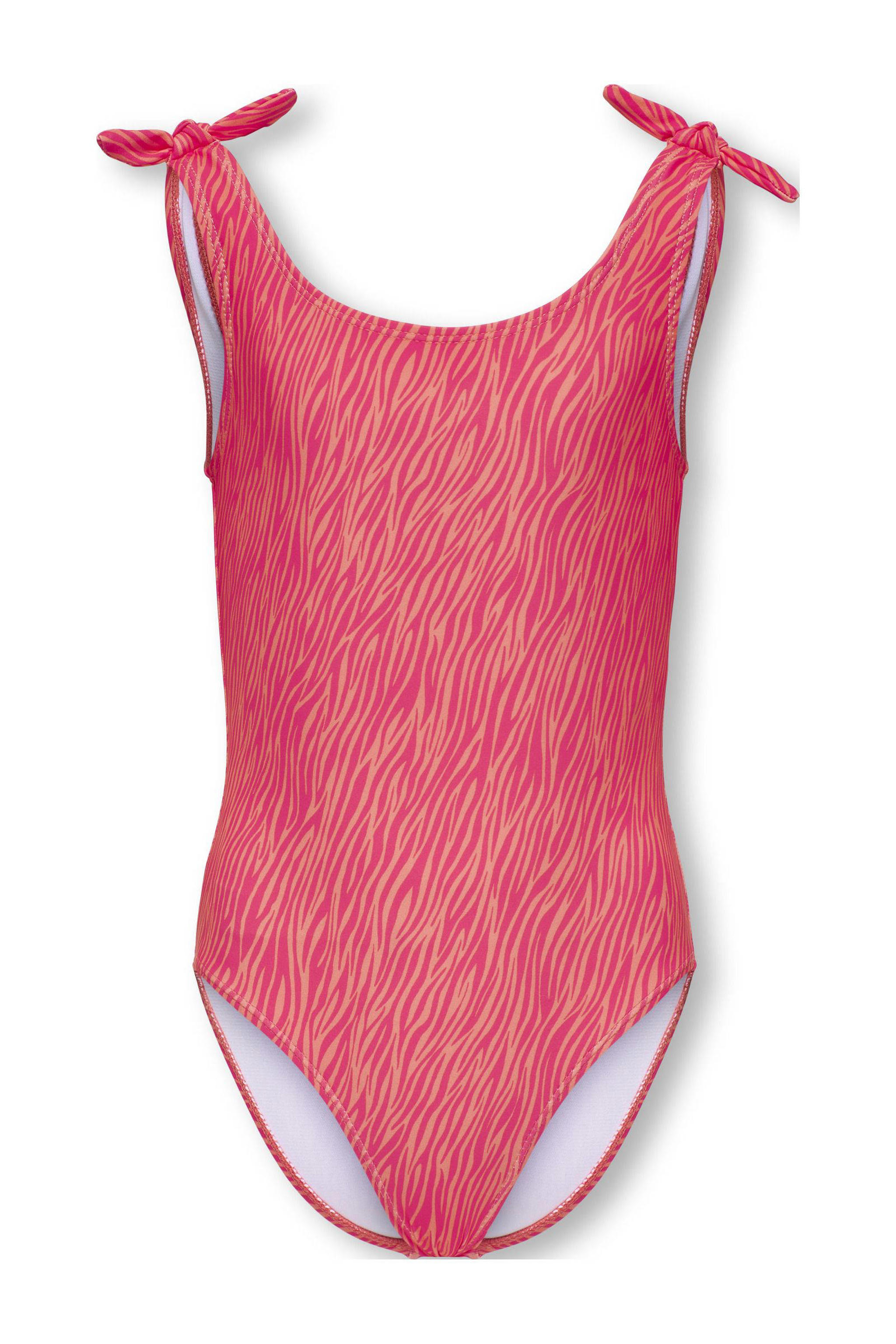 KIDS ONLY GIRL badpak felroze/oranje | wehkamp