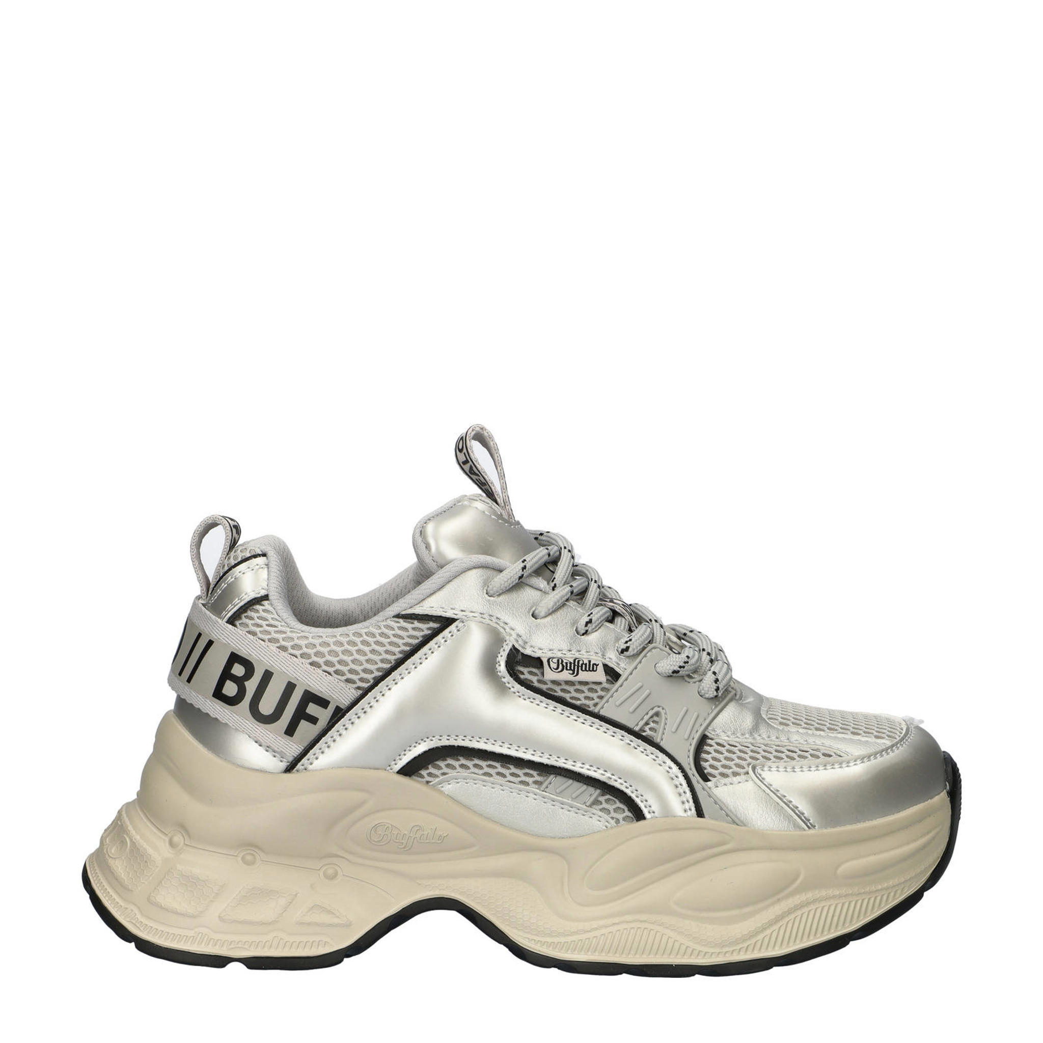 Buffalo Para chunky sneakers zilver | wehkamp