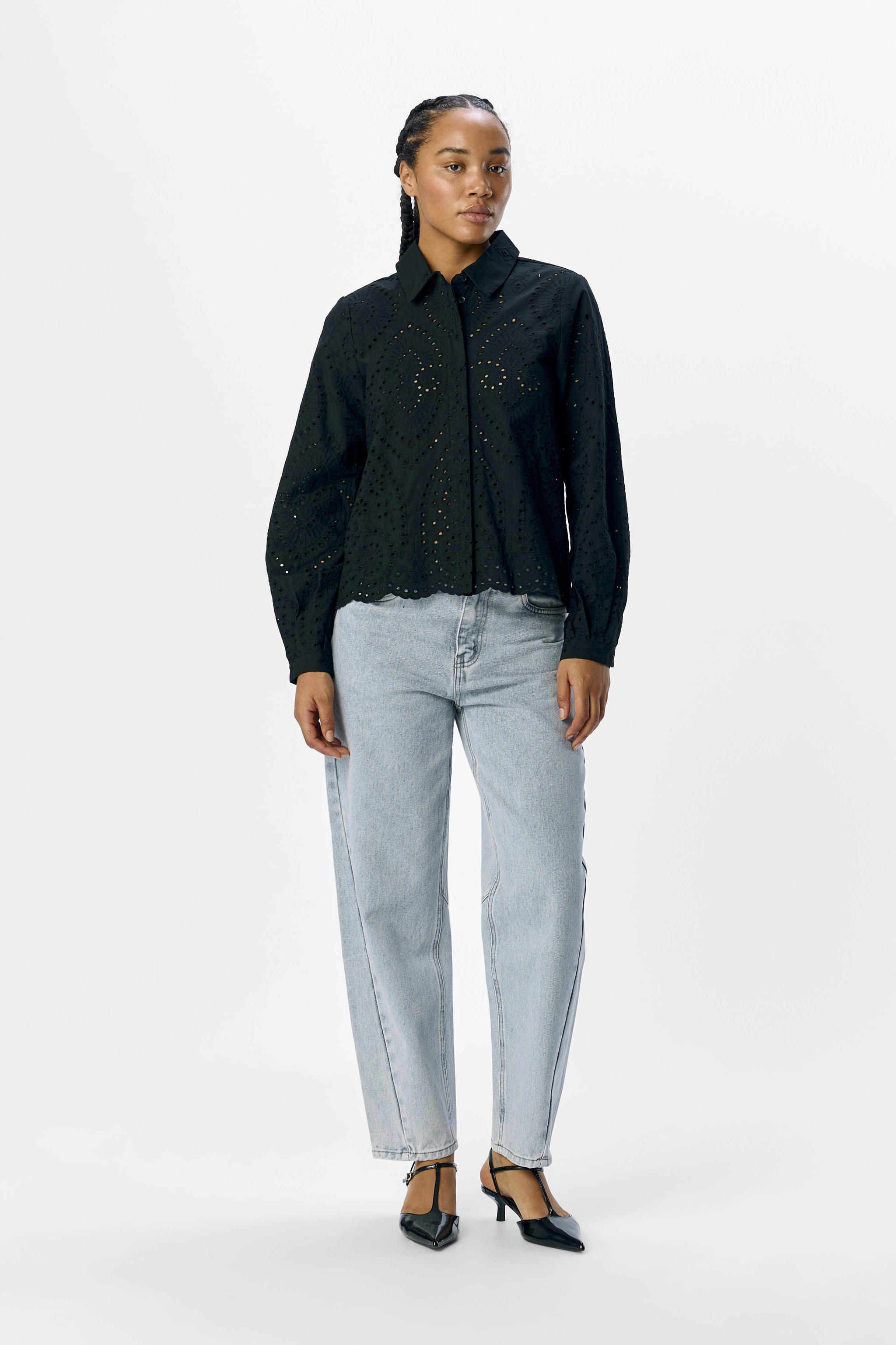 OBJECT blouse zwart broderie kopen? | Morgen in huis | wehkamp