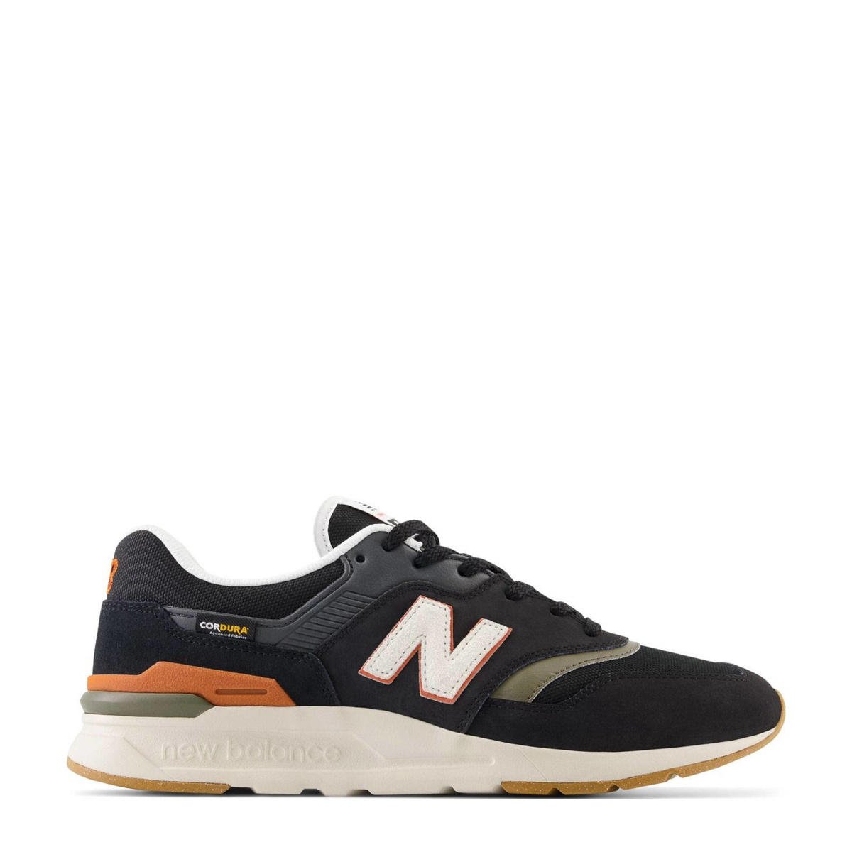 New Balance 997 sneakers zwart/wit/oranje | wehkamp