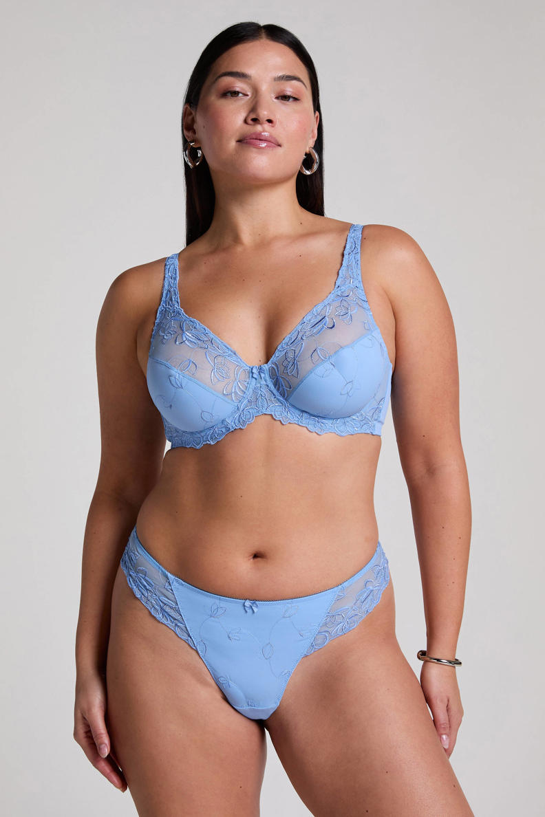 Hunkemöller string Diva lichtblauw | wehkamp