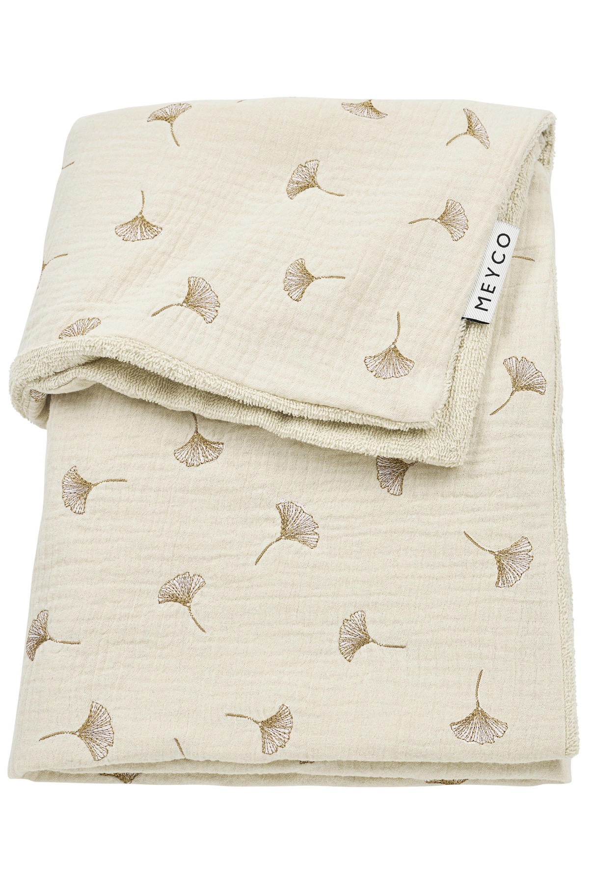Meyco pre-washed hydrofiel wiegdeken Ginkgo soft sand | wehkamp