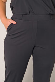 Base Level Curvy regular waist flared broek zwart | wehkamp