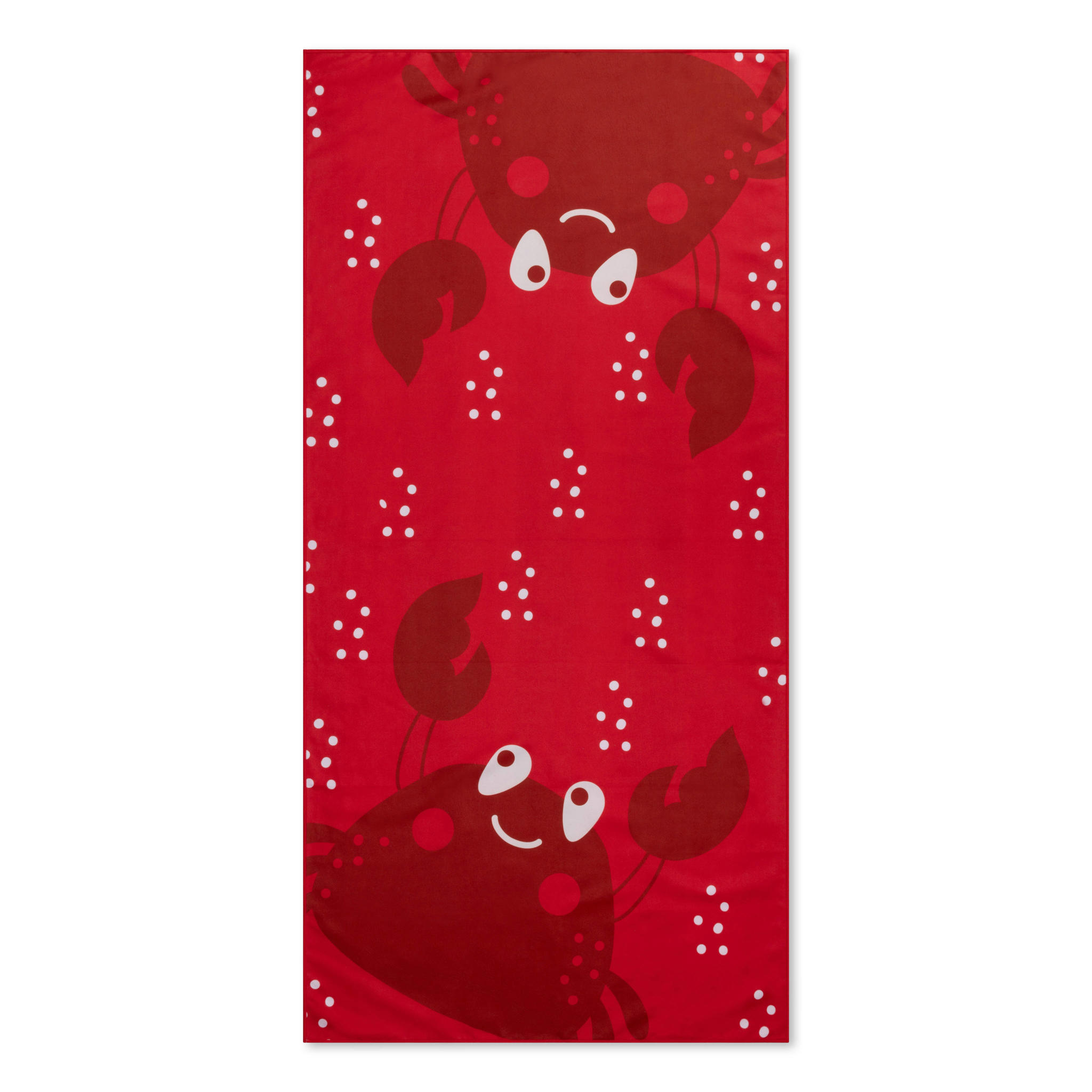Swim Essentials microvezel strandlaken Red Crabs (135x65 cm) Rood | wehkamp