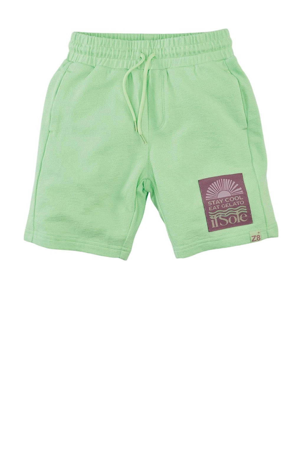 Z8 kids sweatshort Caylen groen | wehkamp