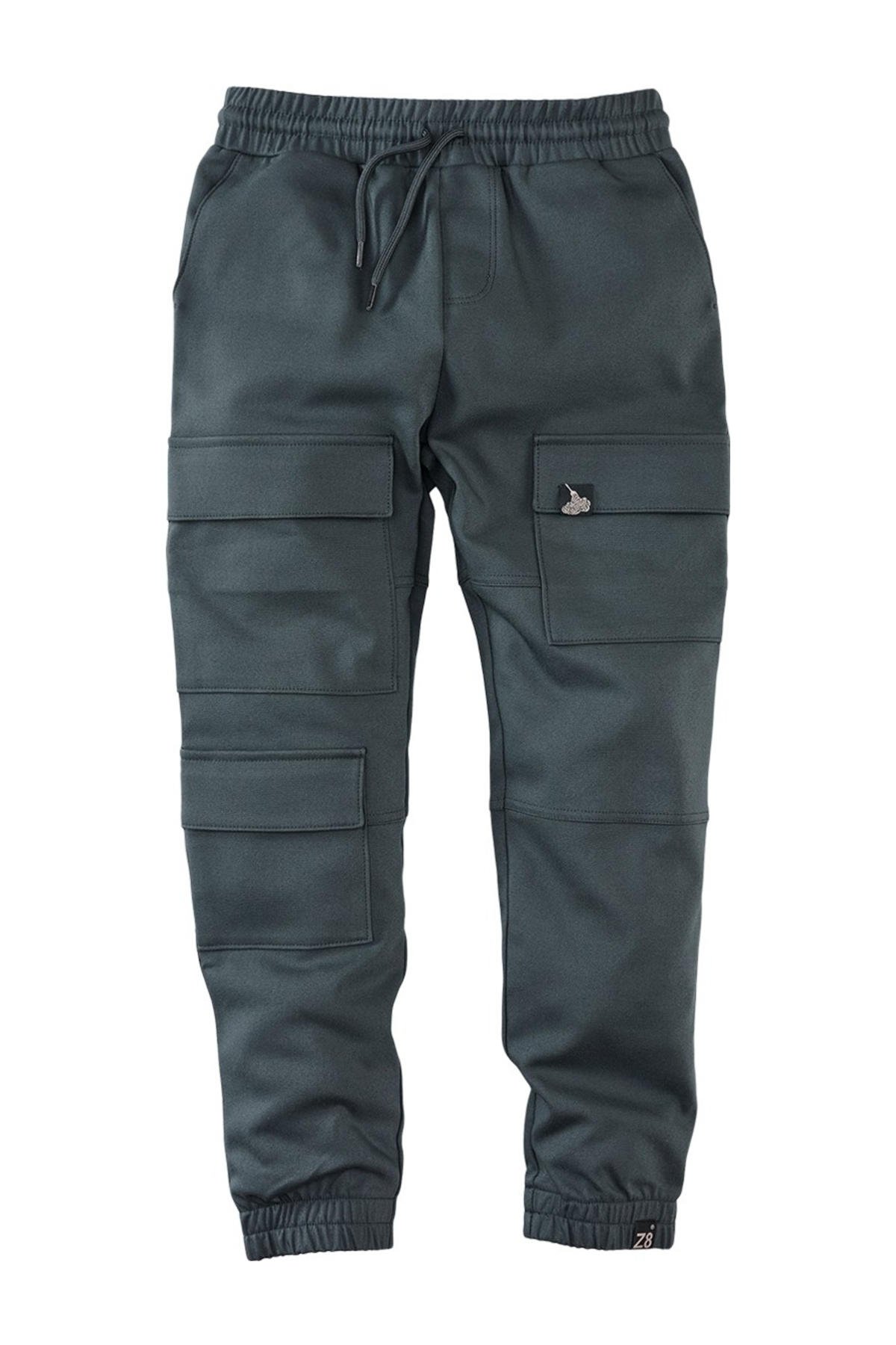 Z8 kids cargo broek Lenny antraciet | wehkamp