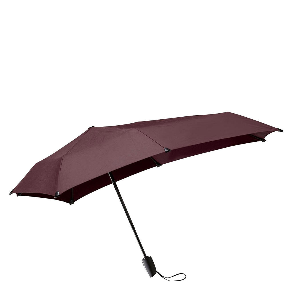 Senz stormparaply Mini Automatic Foldable donkerrood | wehkamp