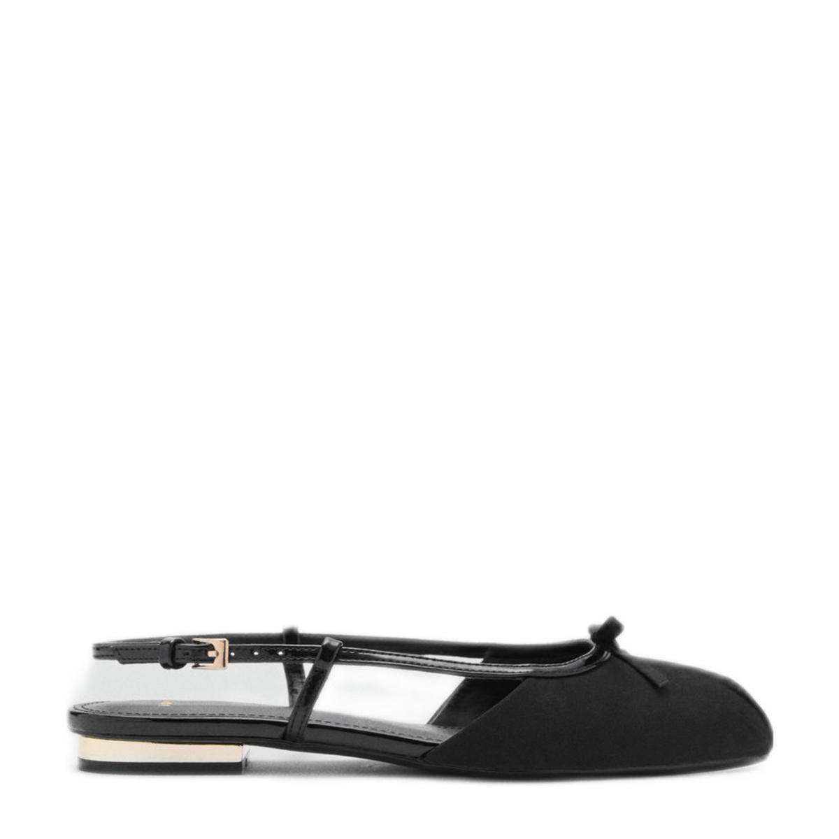 Mango slingback ballerina's zwart | wehkamp