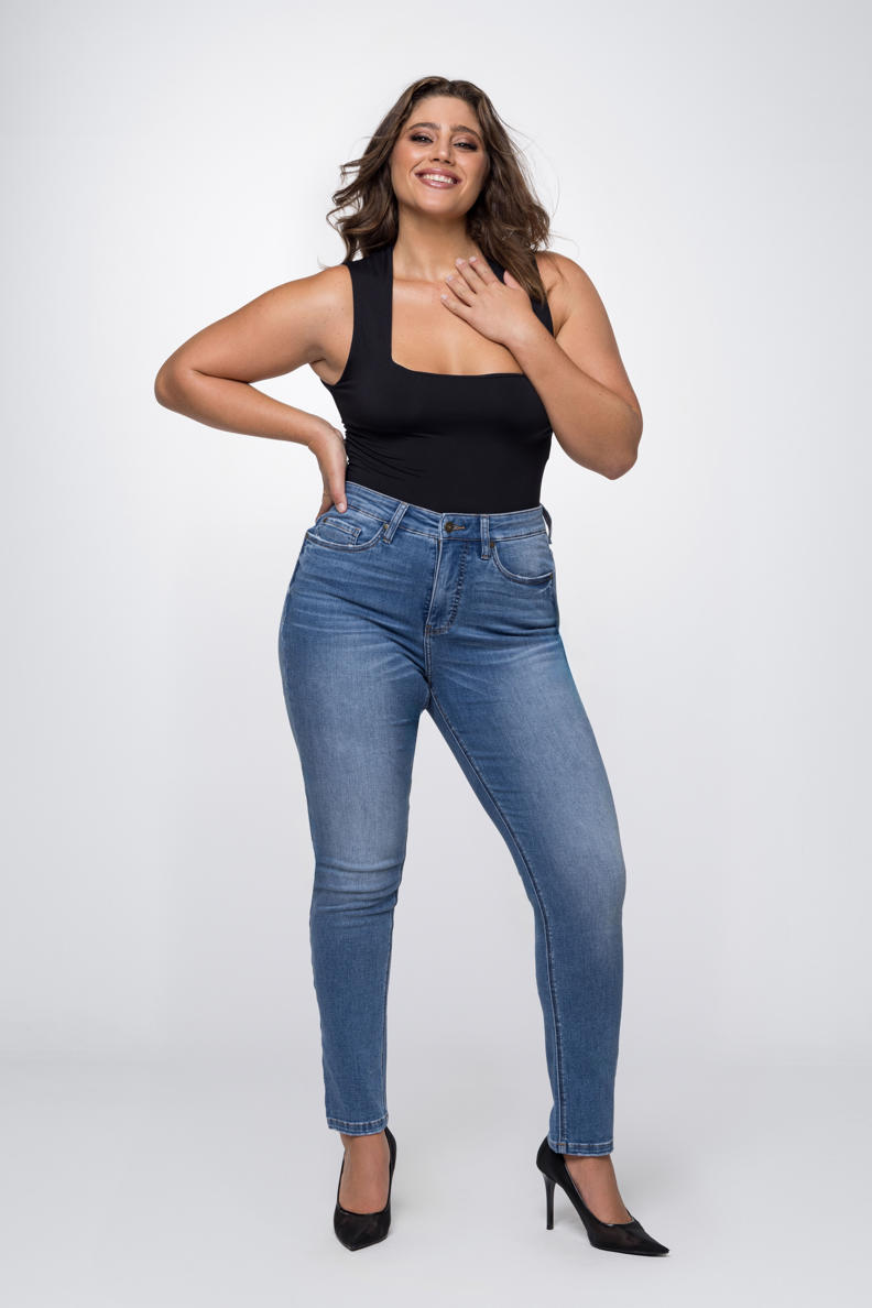 Fox Factor high waist slim fit jeans IRI cannes blue | wehkamp