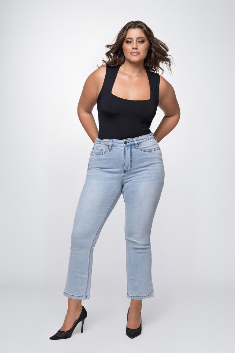 Fox Factor high waist straight leg jeans ROXI ibiza blue | wehkamp