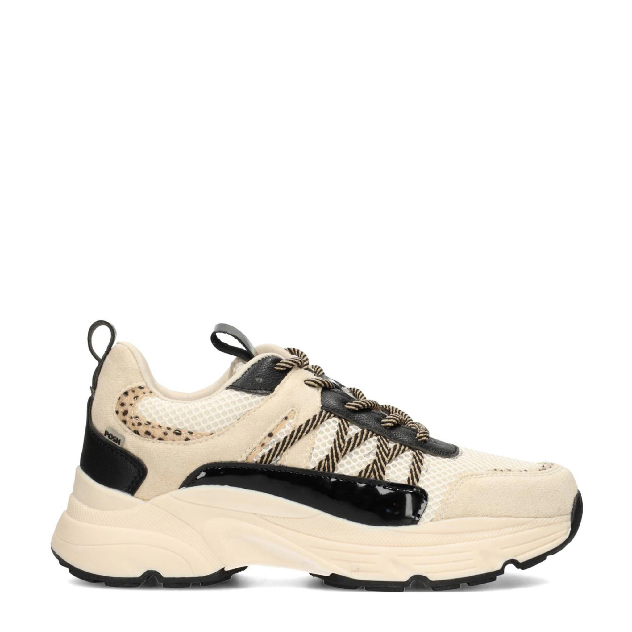 POSH by Poelman Ayoki chunky sneakers beige/zwart | wehkamp