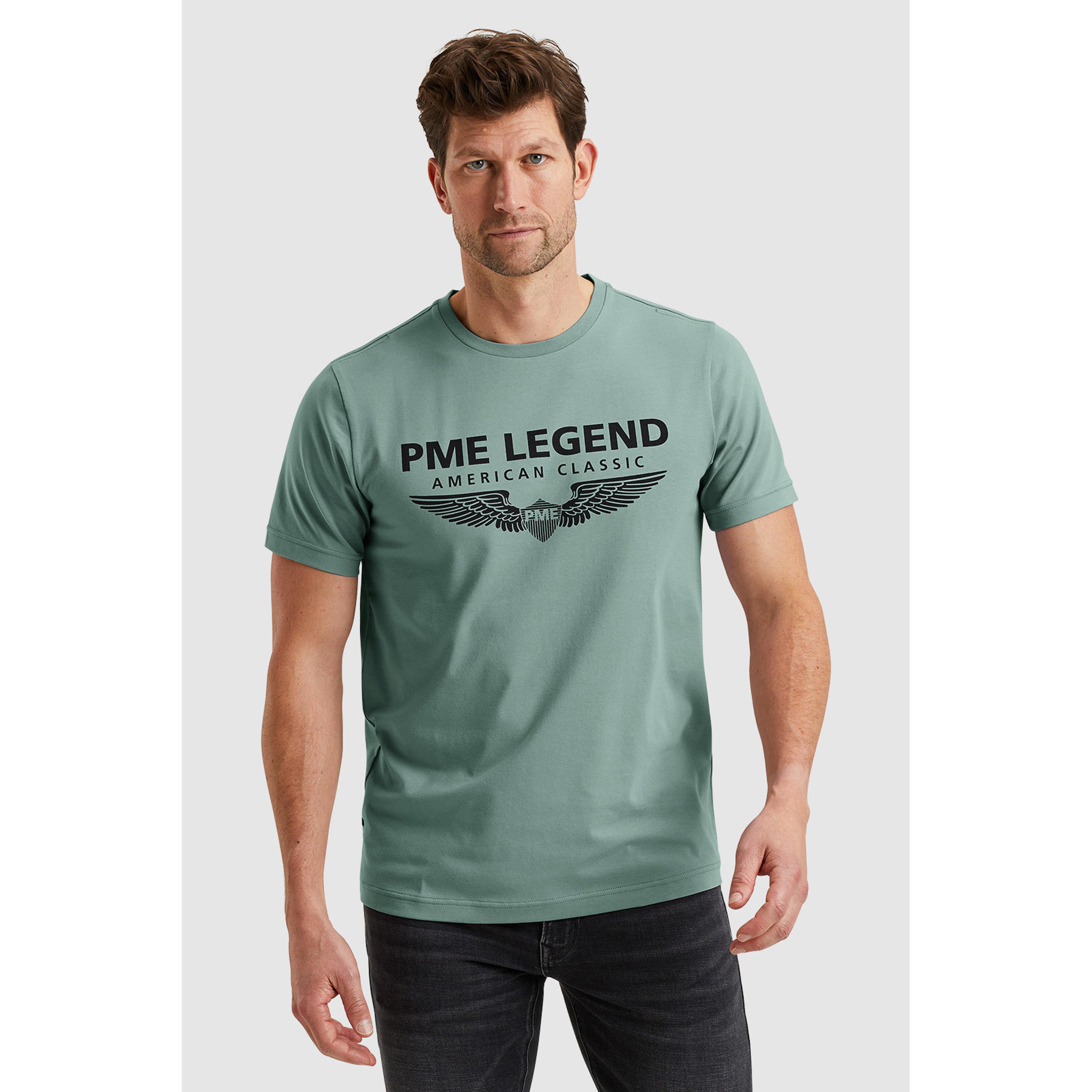 PME Legend T-shirt grijsblauw | wehkamp