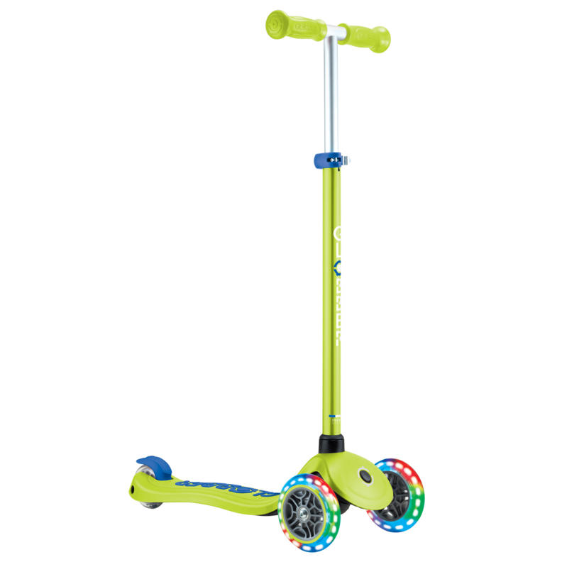 Globber step Primo Plus Lights Lime Green | wehkamp