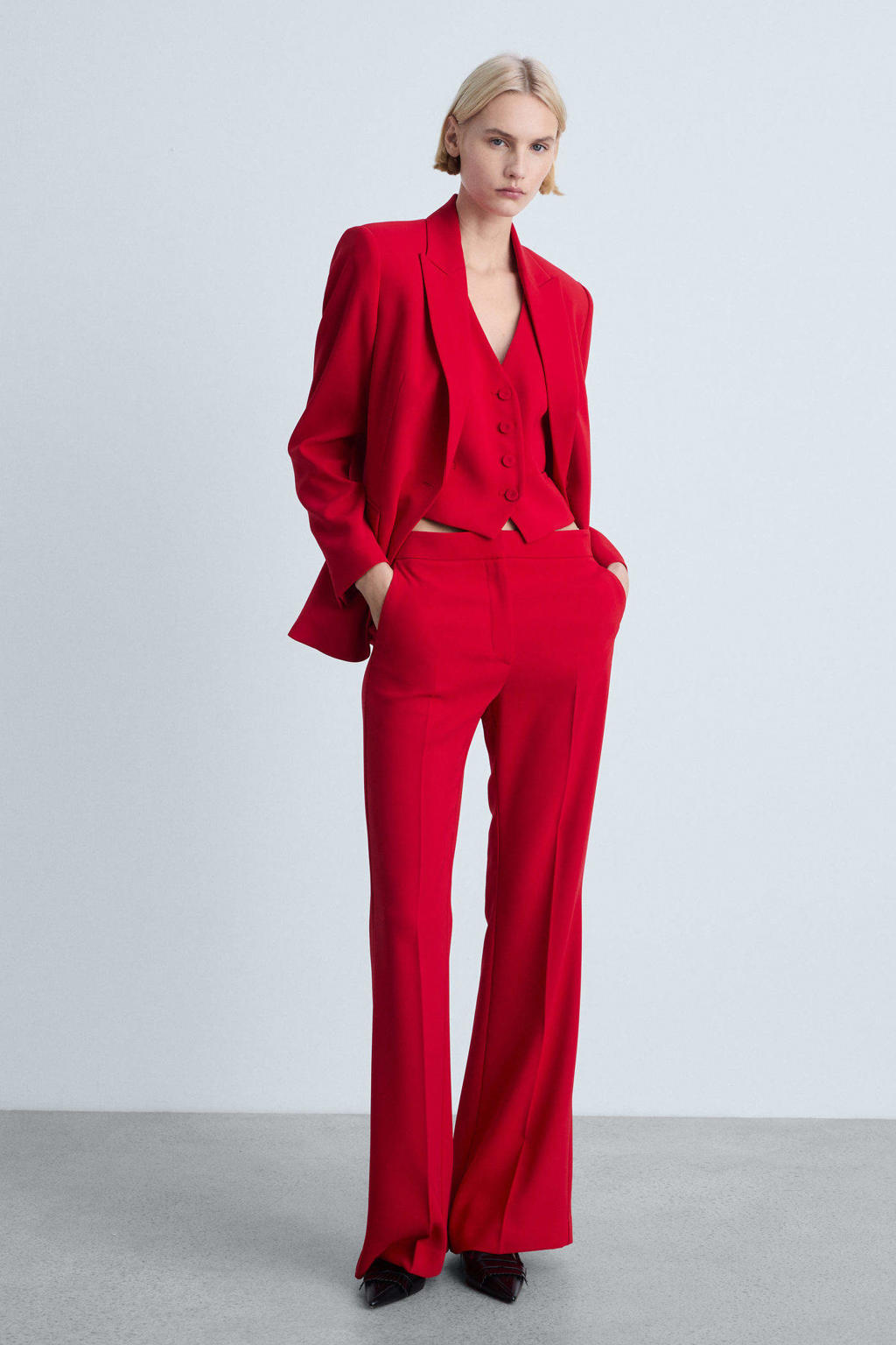 Mango regular blazer rood kopen? | Morgen in huis | wehkamp