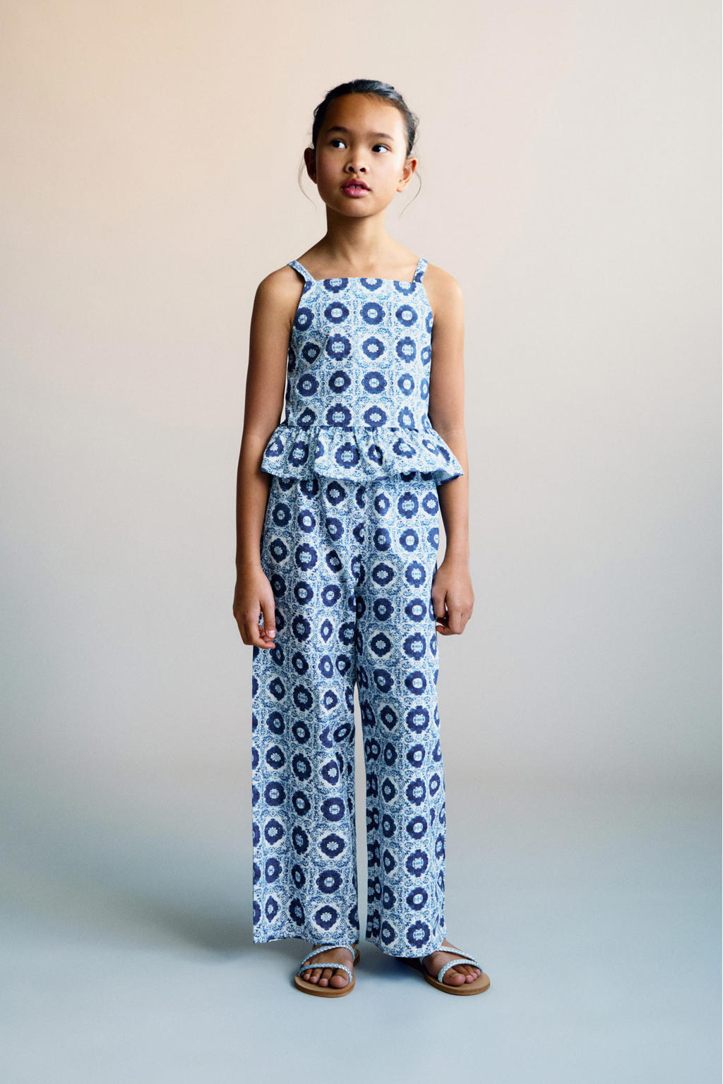 Mango Kids casual broek blauw | wehkamp