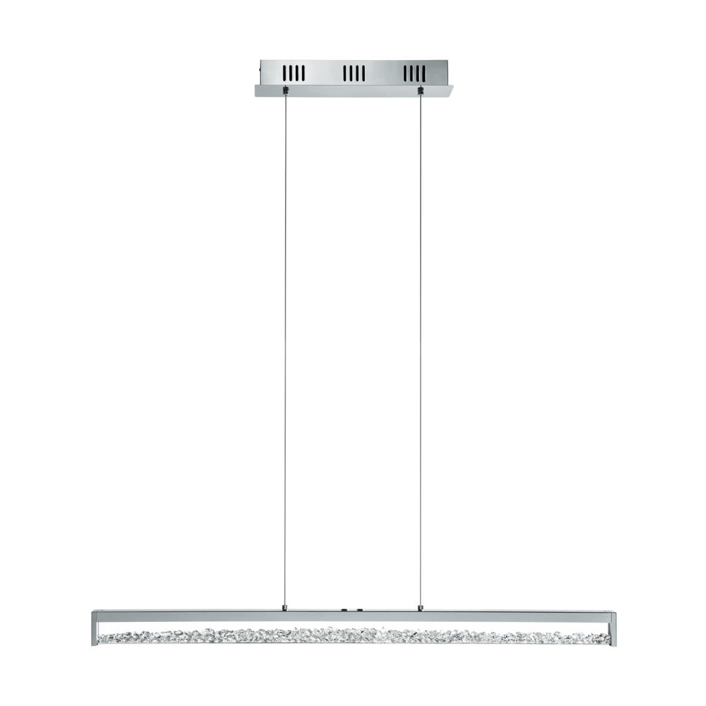 EGLO Cardito 1 Hanglamp - Lengte 100 cm - Chroom - Kristal | wehkamp