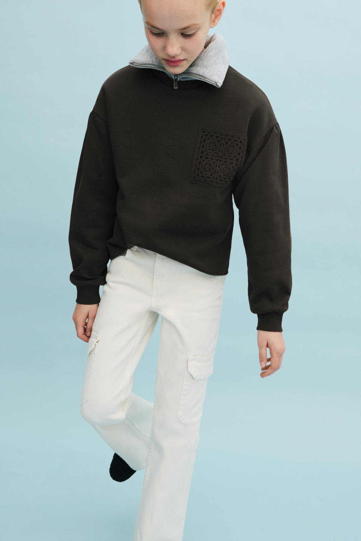 Mango Kids sweater antraciet kopen? | Morgen in huis | wehkamp