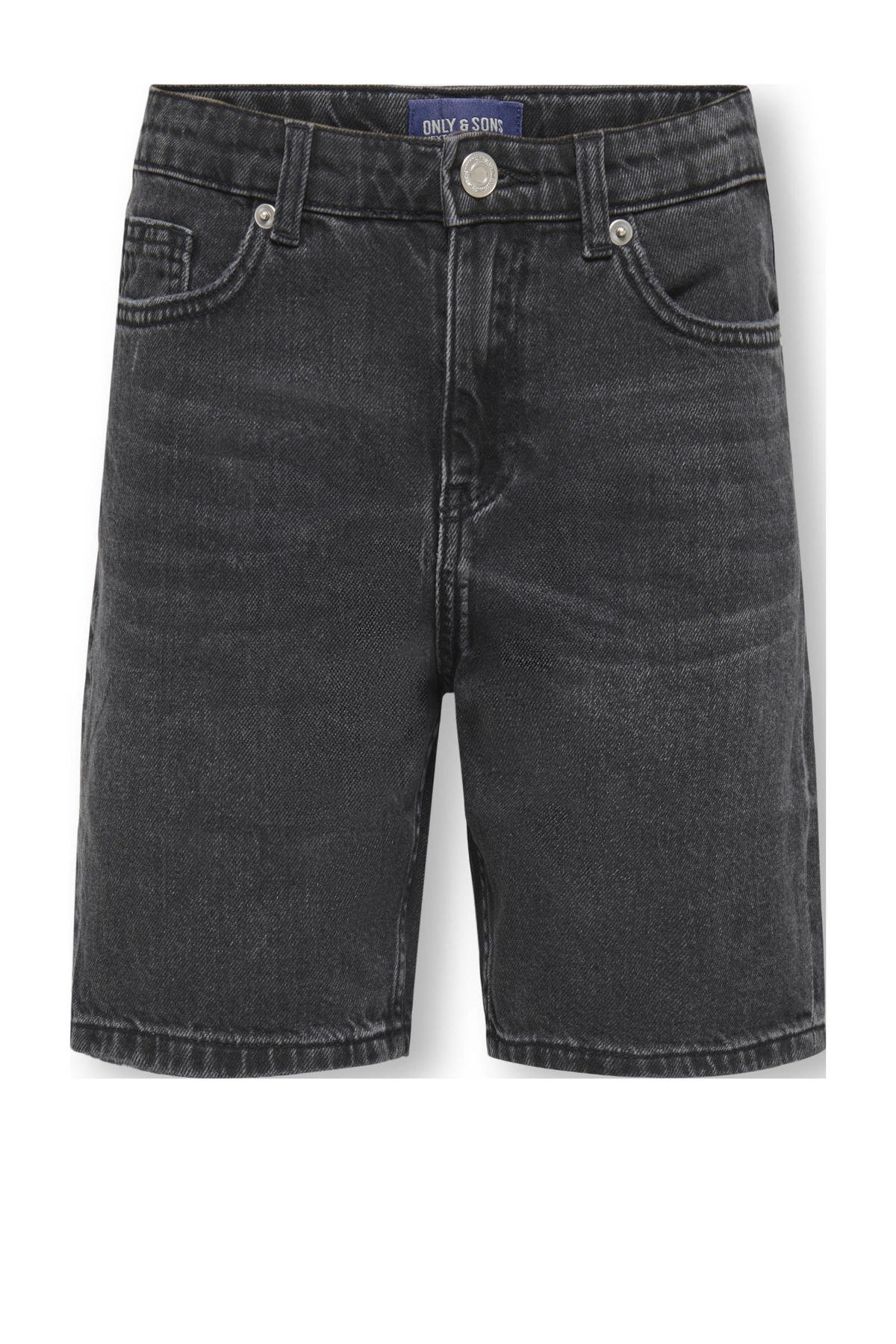ONLY & SONS JUNIOR denim short black denim | wehkamp