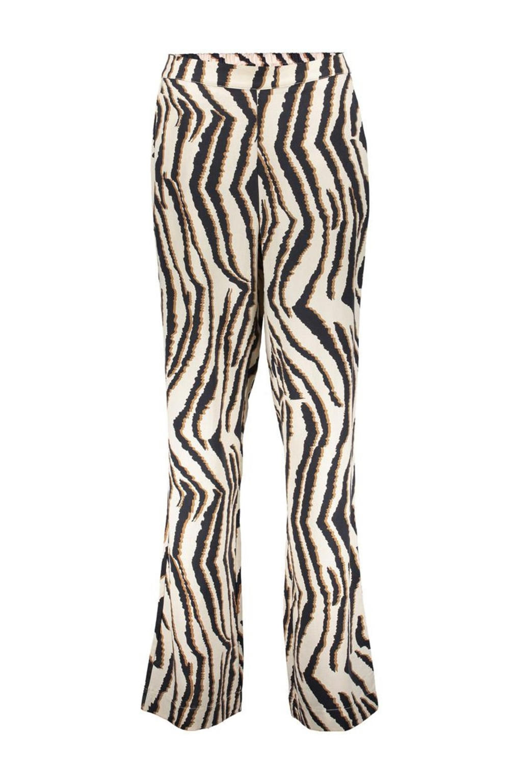 Geisha flared regular waist casual broek zwart | wehkamp