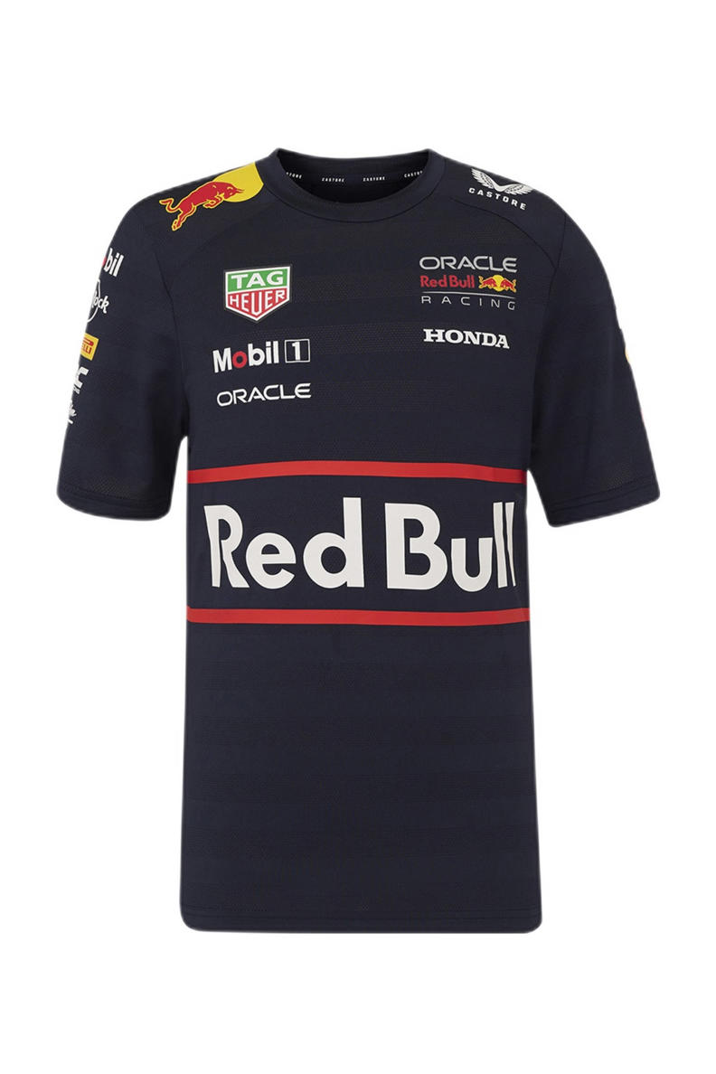 Castore Junior Red Bull Racing Set Up T-shirt donkerblauw | wehkamp