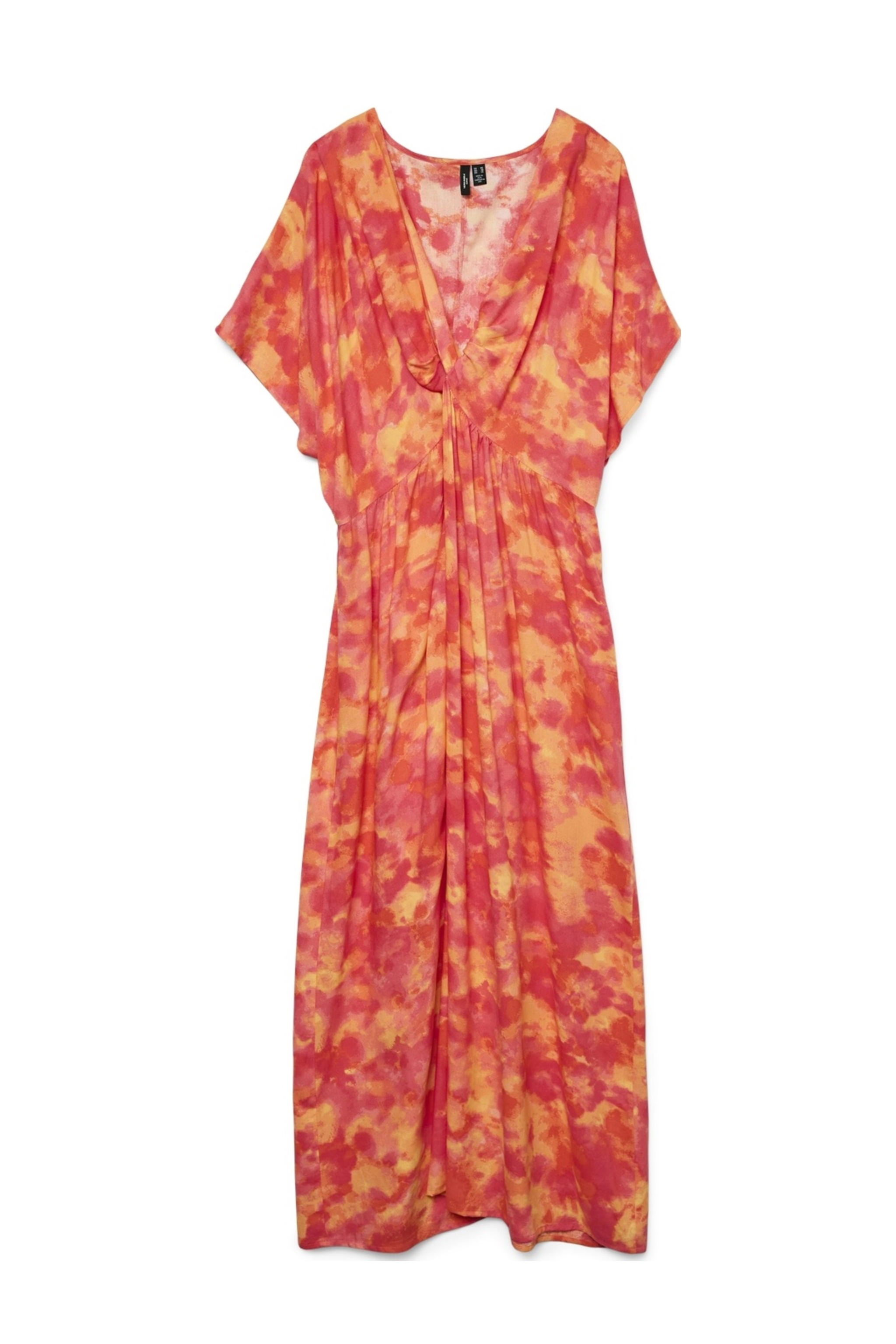 VERO MODA CURVE maxi jurk oranje | wehkamp