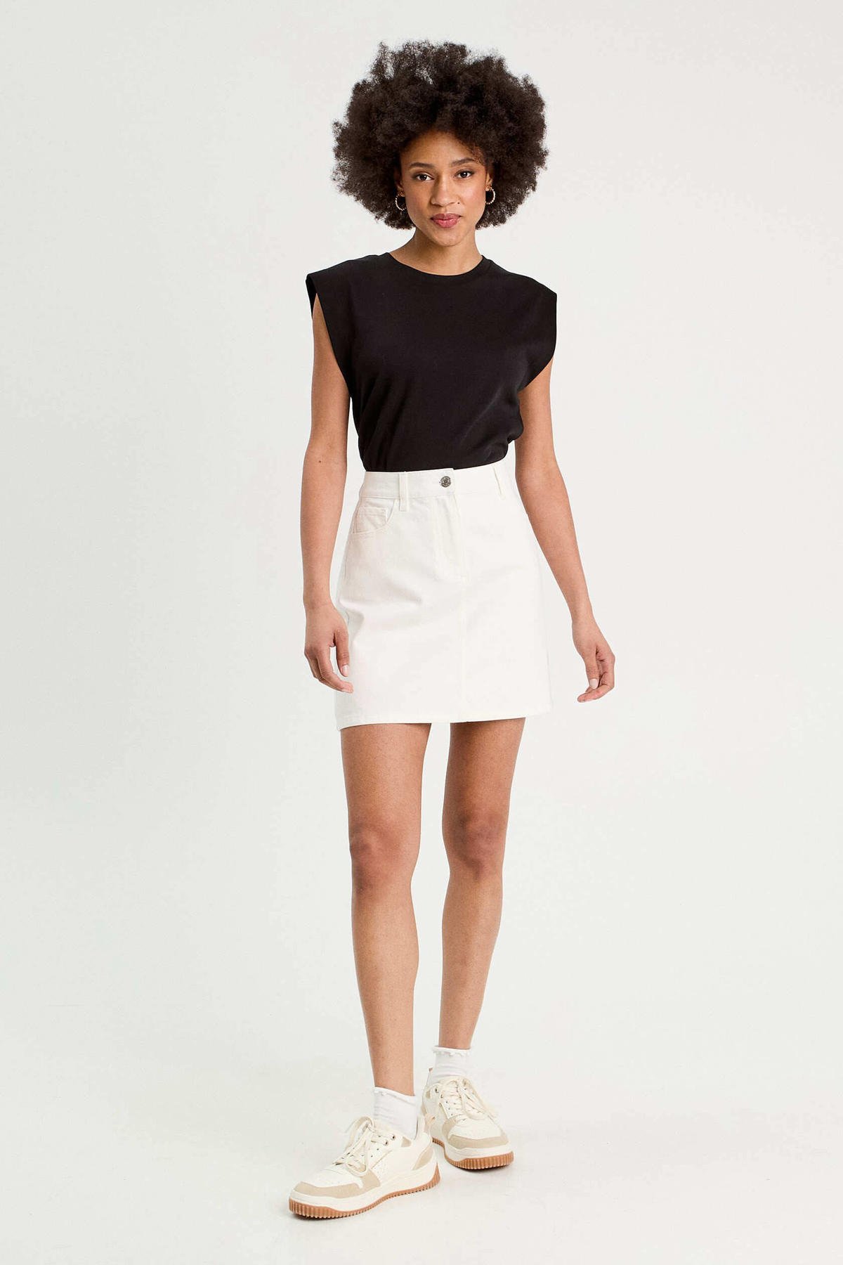 Cache Cache denim spijkerrok wit | wehkamp