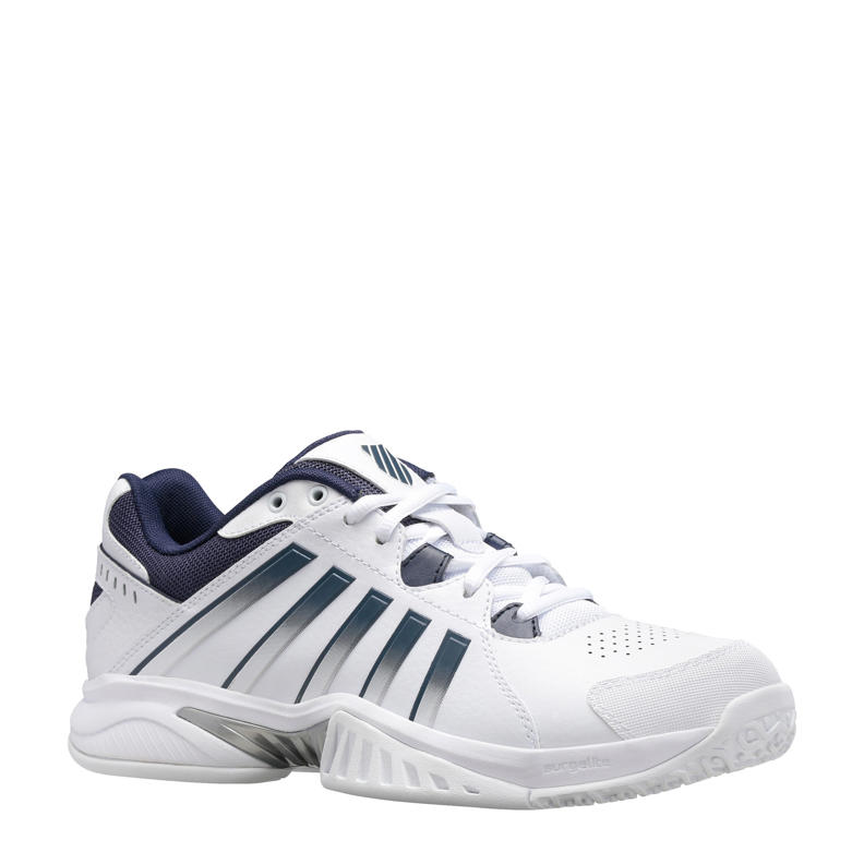 K-Swiss Receiver V tennisschoenen wit/donkerblauw/zilver | wehkamp