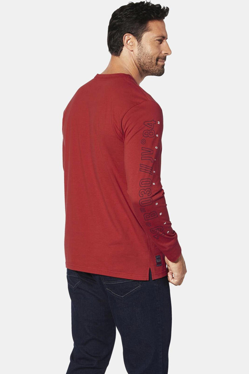 Jan Vanderstorm longsleeve WINHOLM Plus Size rood | wehkamp