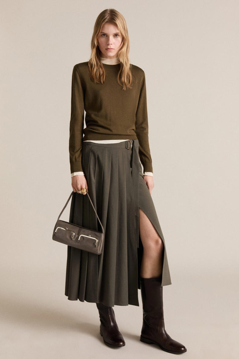 Mango midi rok bruin kopen? | Morgen in huis | wehkamp