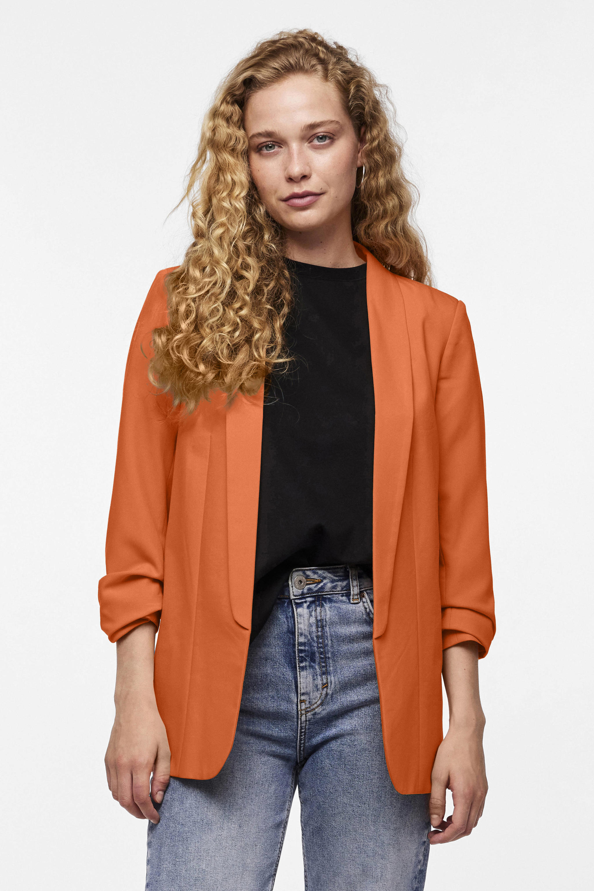 PIECES regular blazer oranje kopen? | Morgen in huis | wehkamp