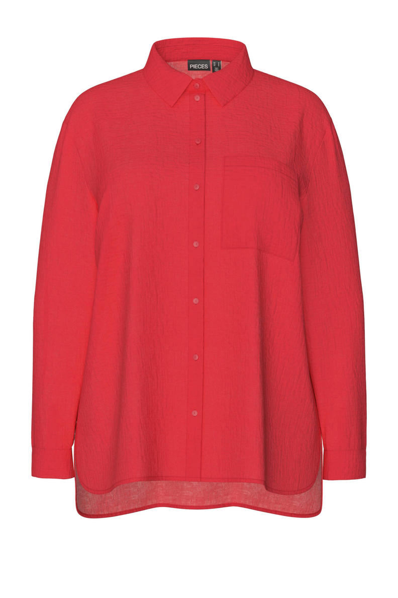 PIECES Curve blouse rood kopen? | Morgen in huis | wehkamp