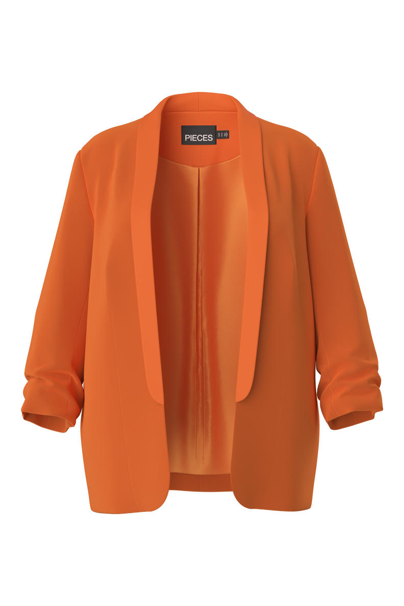 PIECES Curve regular blazer oranje | wehkamp