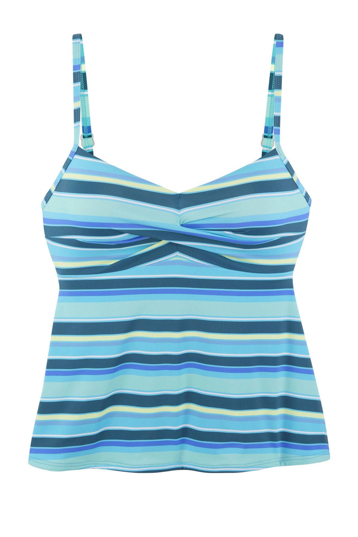 s.Oliver voorgevormde tankini bikinitop blauw | wehkamp