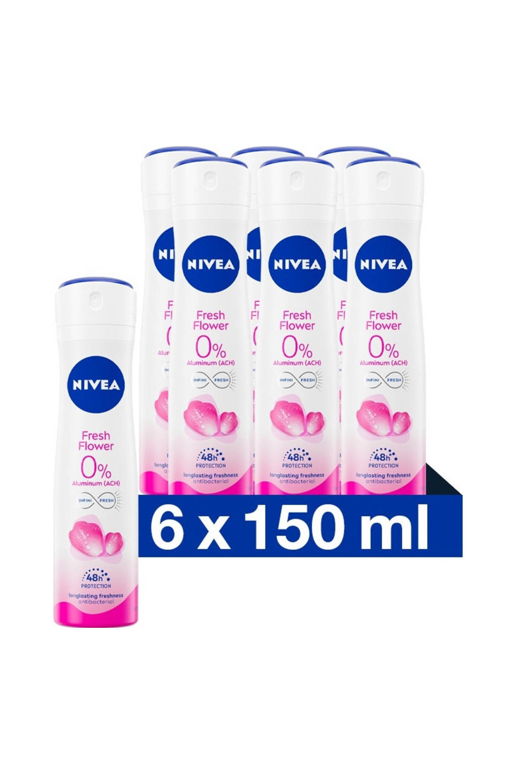 NIVEA Deodorant Spray Fresh Flower 150 ml Multiverpakking | wehkamp
