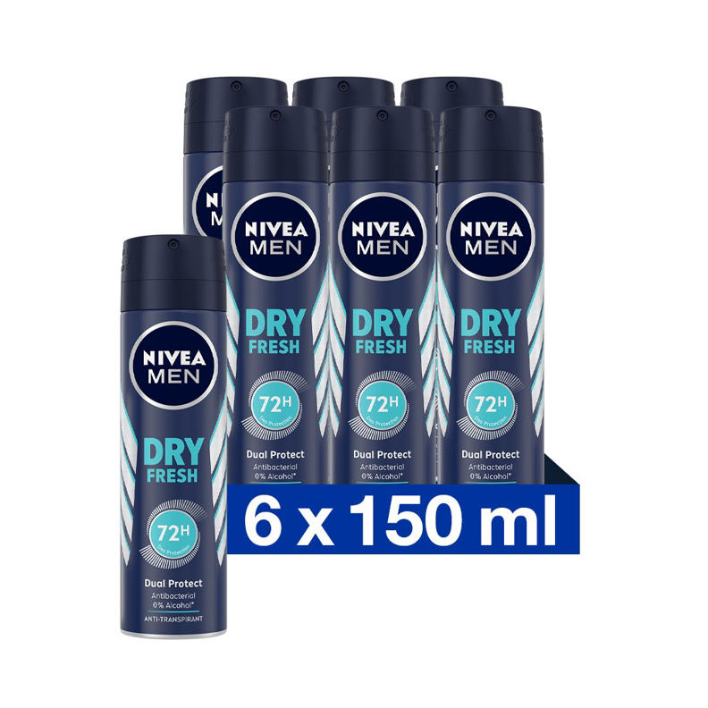 NIVEA Deodorant Spray Dry Fresh 150 ml Multiverpakking | wehkamp