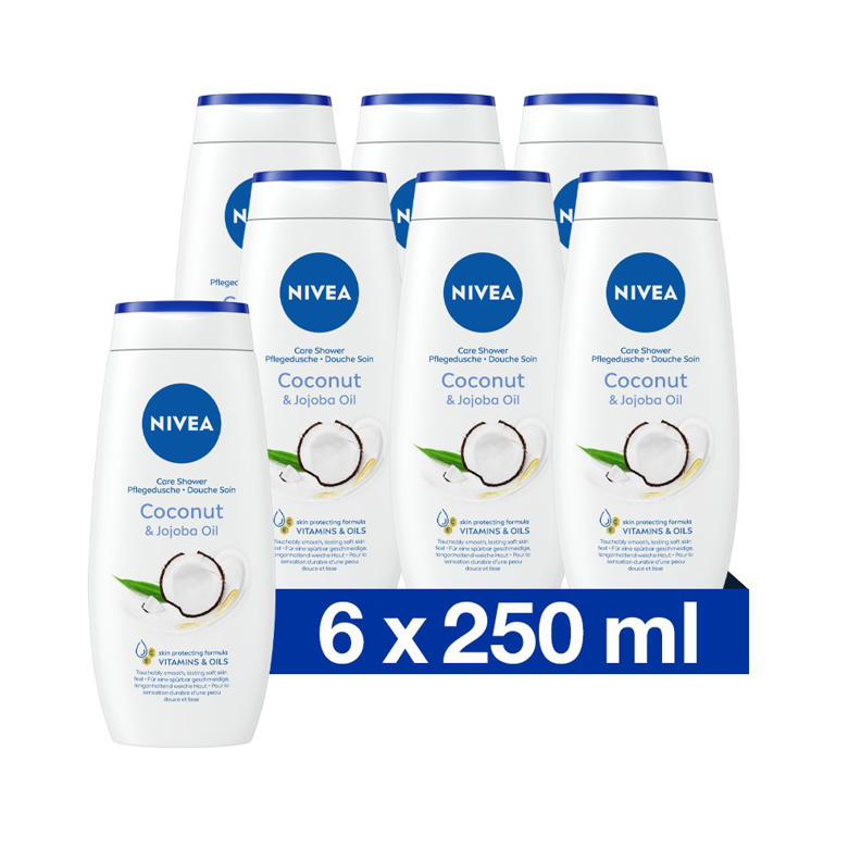 NIVEA Care & Coconut Douchecrème 250 ml Multiverpakking | wehkamp
