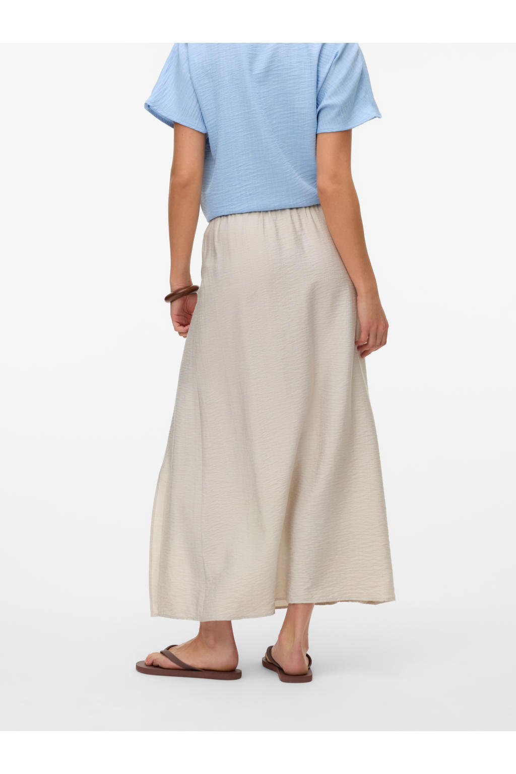 VERO MODA midi rok lichtgrijs | wehkamp