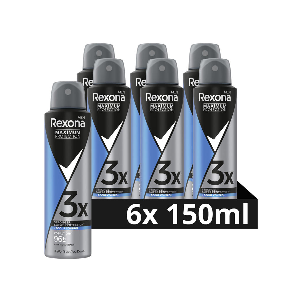 Rexona Men Maximum Protection Cobalt Dry anti-transpirant spray - 6 x ...