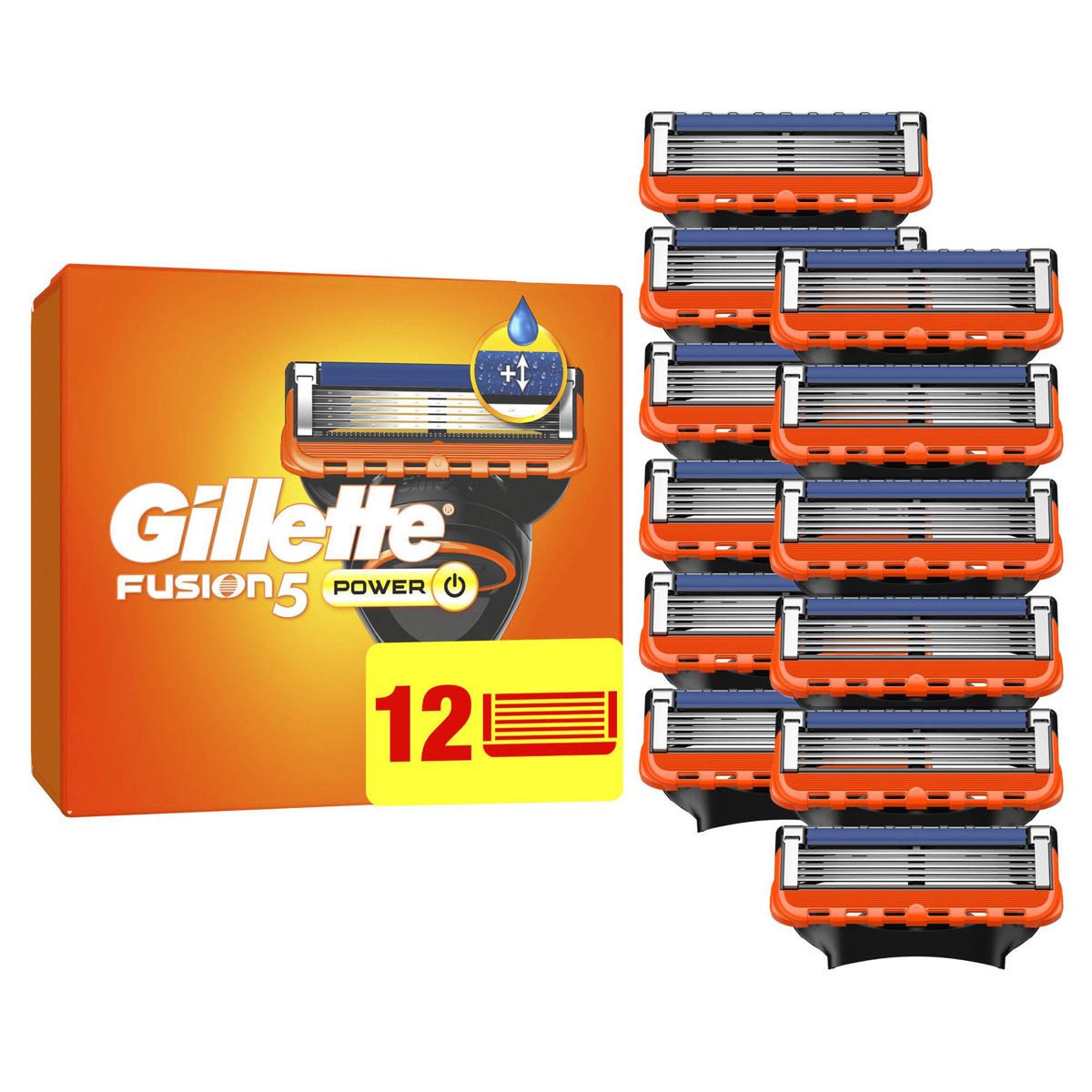 Gillette Fusion Power Scheermesjes - 12 stuks | wehkamp