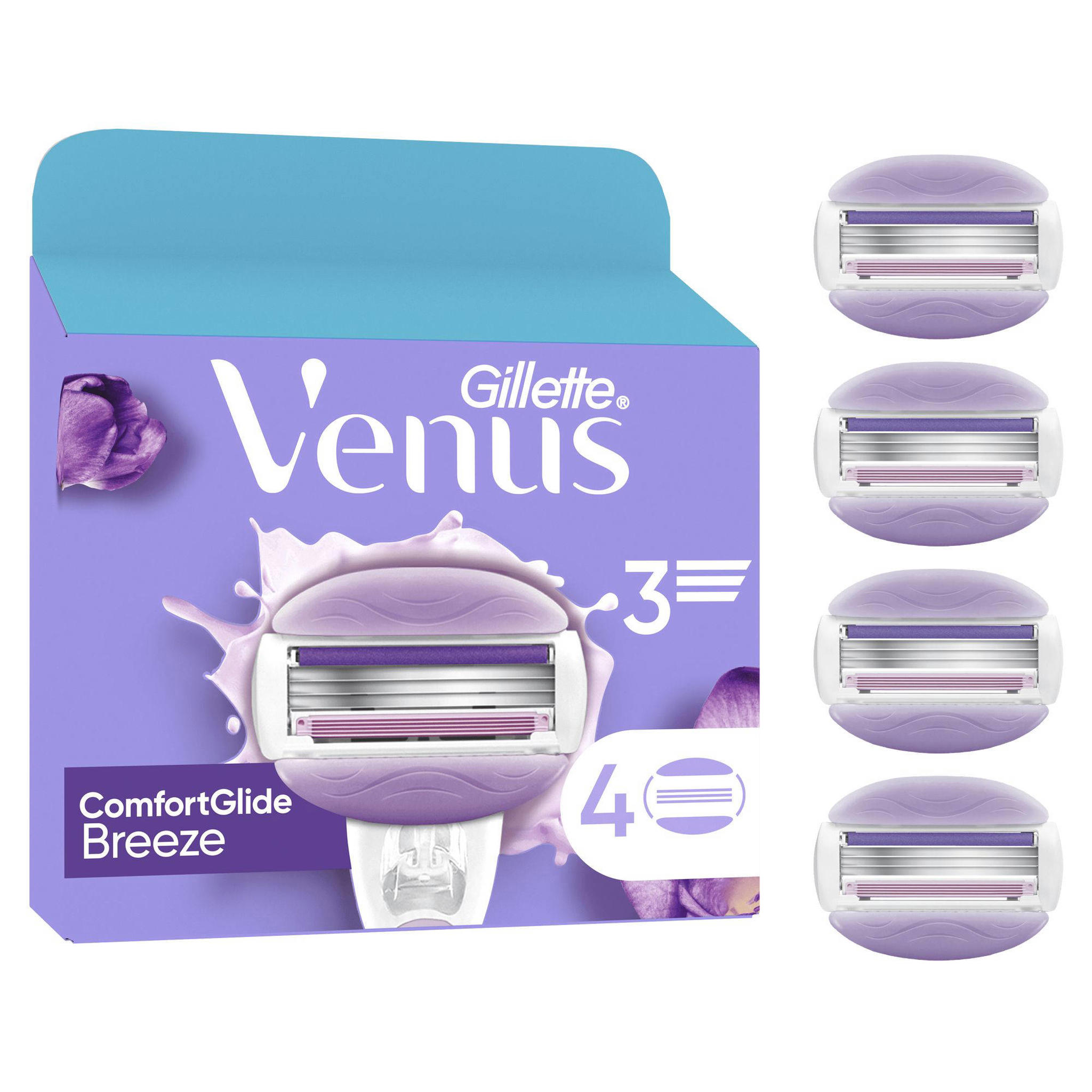 Gillette Venus ComfortGlide Breeze Scheermesjes - 4 stuks | wehkamp