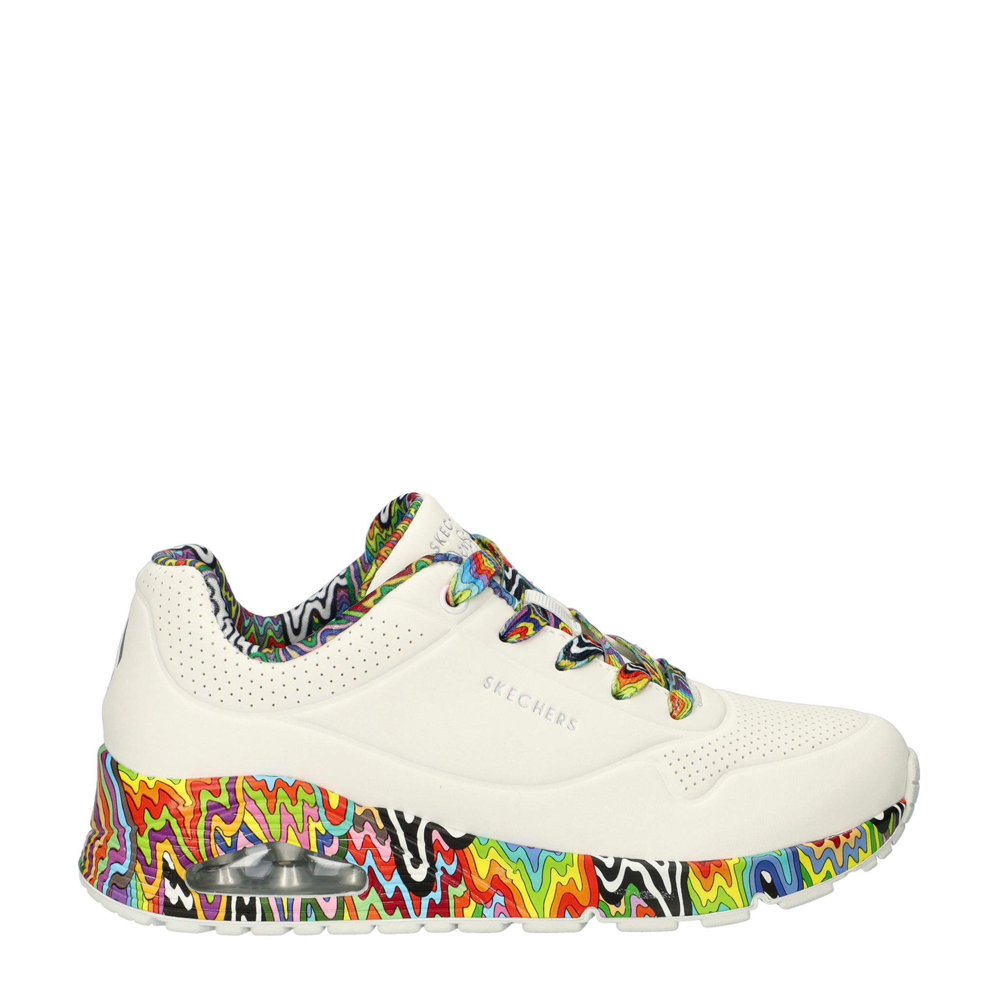 Skechers Uno Mini Drip sneakers wit multi | wehkamp