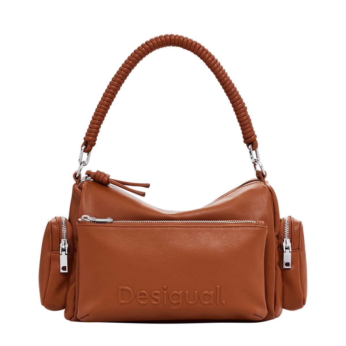 Desigual crossbody tas cognac | wehkamp