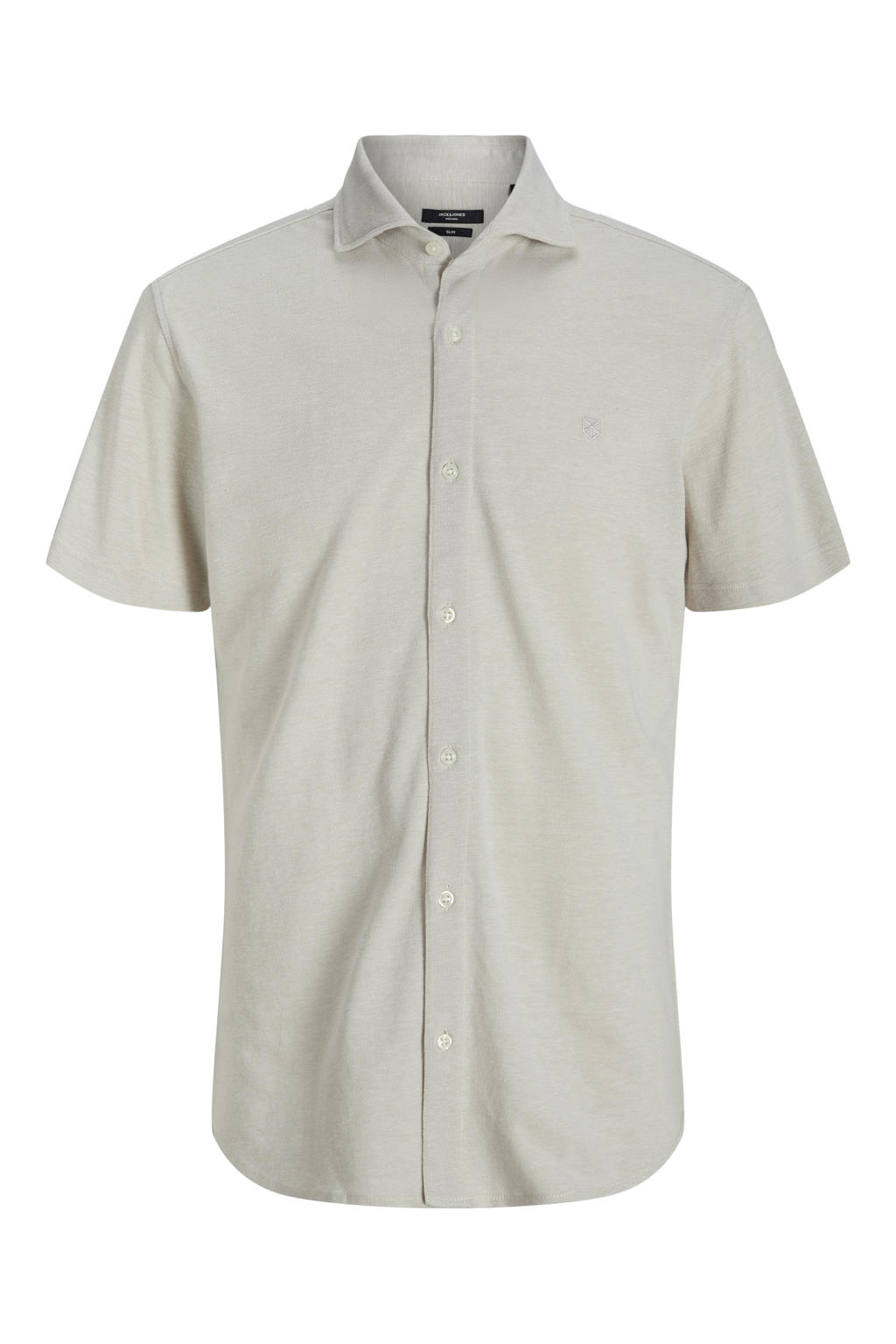 JACK & JONES PREMIUM casual overhemd beige | wehkamp
