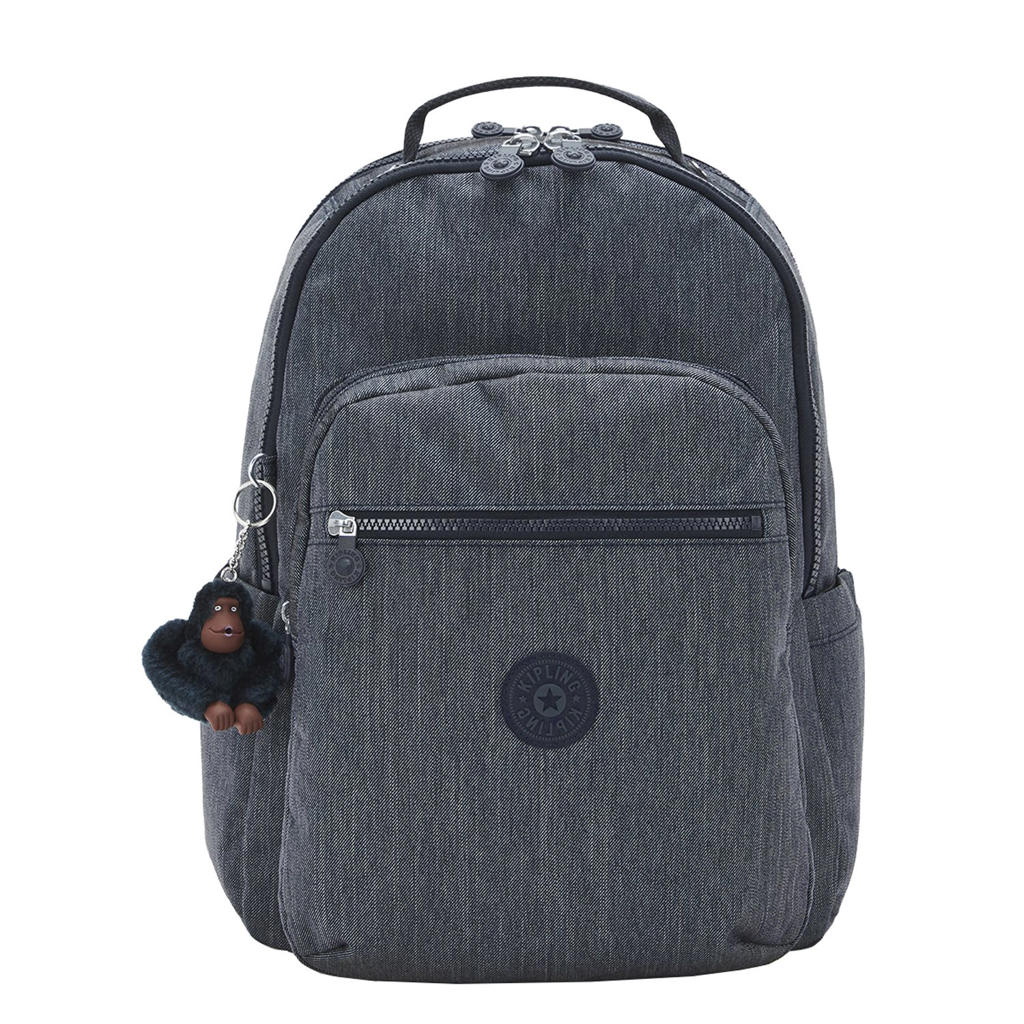 Kipling rugzak Seoul donkerblauw | wehkamp