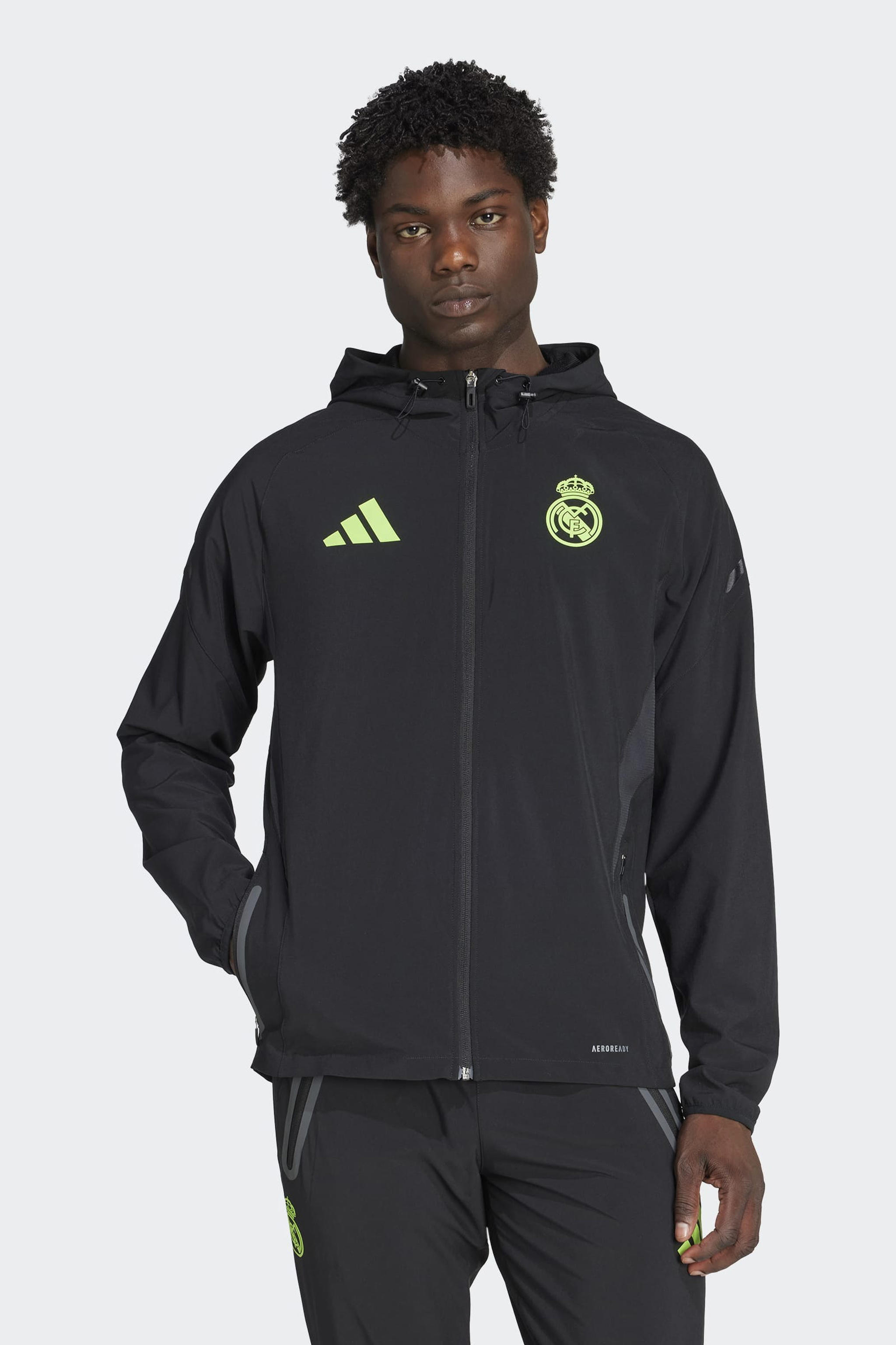 adidas Performance Senior Real Madrid voetbaljack zwart/geel | wehkamp